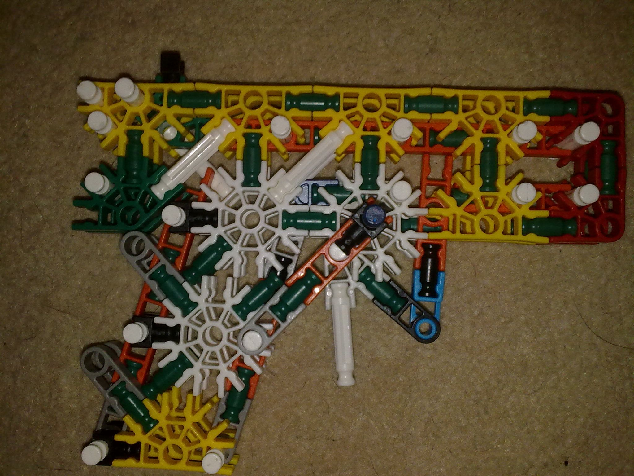 Simple Knex Gun With Mag & True Trigger : 4 Steps - Instructables