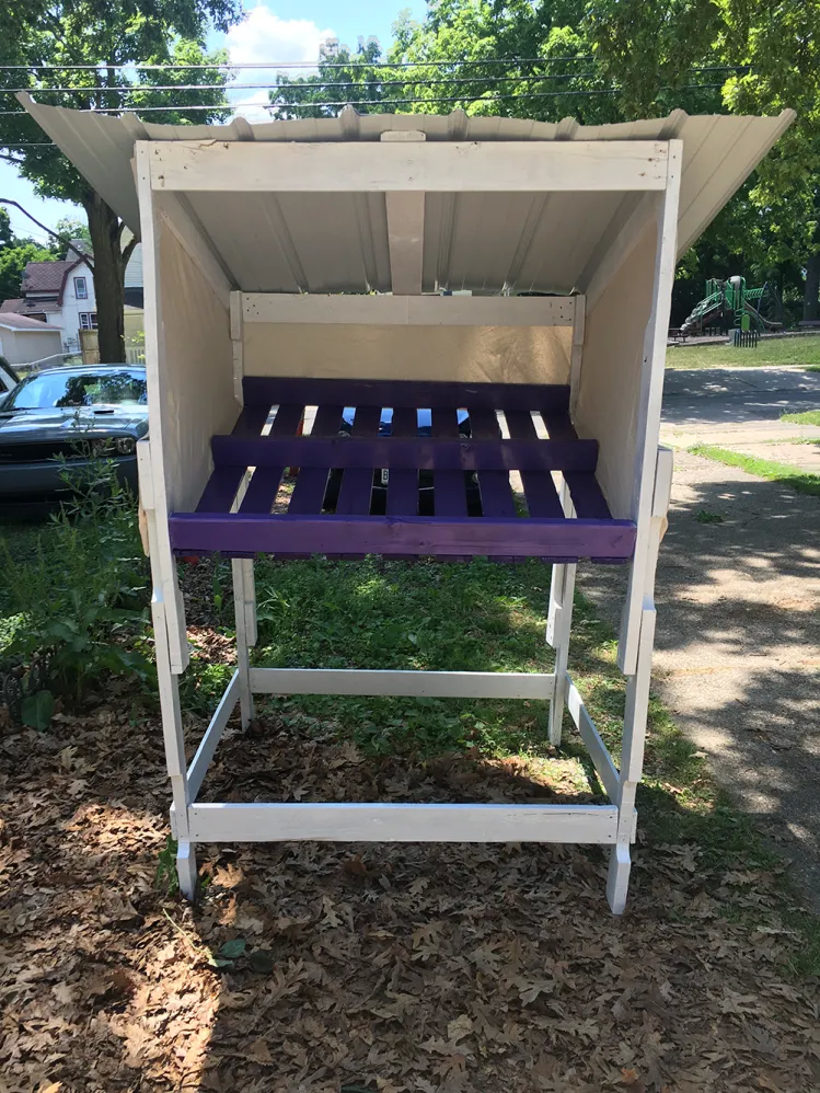 Neighborhood Free Food Stand Made From Pallets : 17 Steps (with ...
