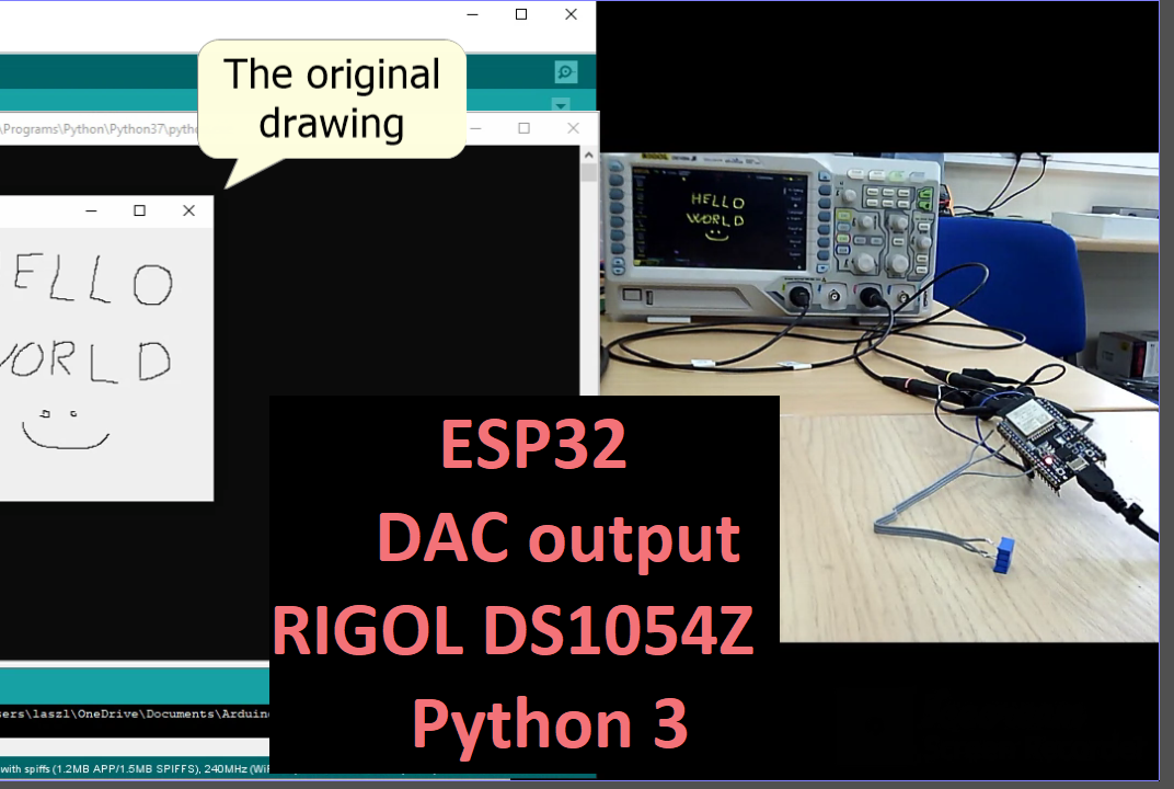 How to Draw Picture With Esp32 to a RIGOL DS1054z Digital Oscilloscope - Instructables