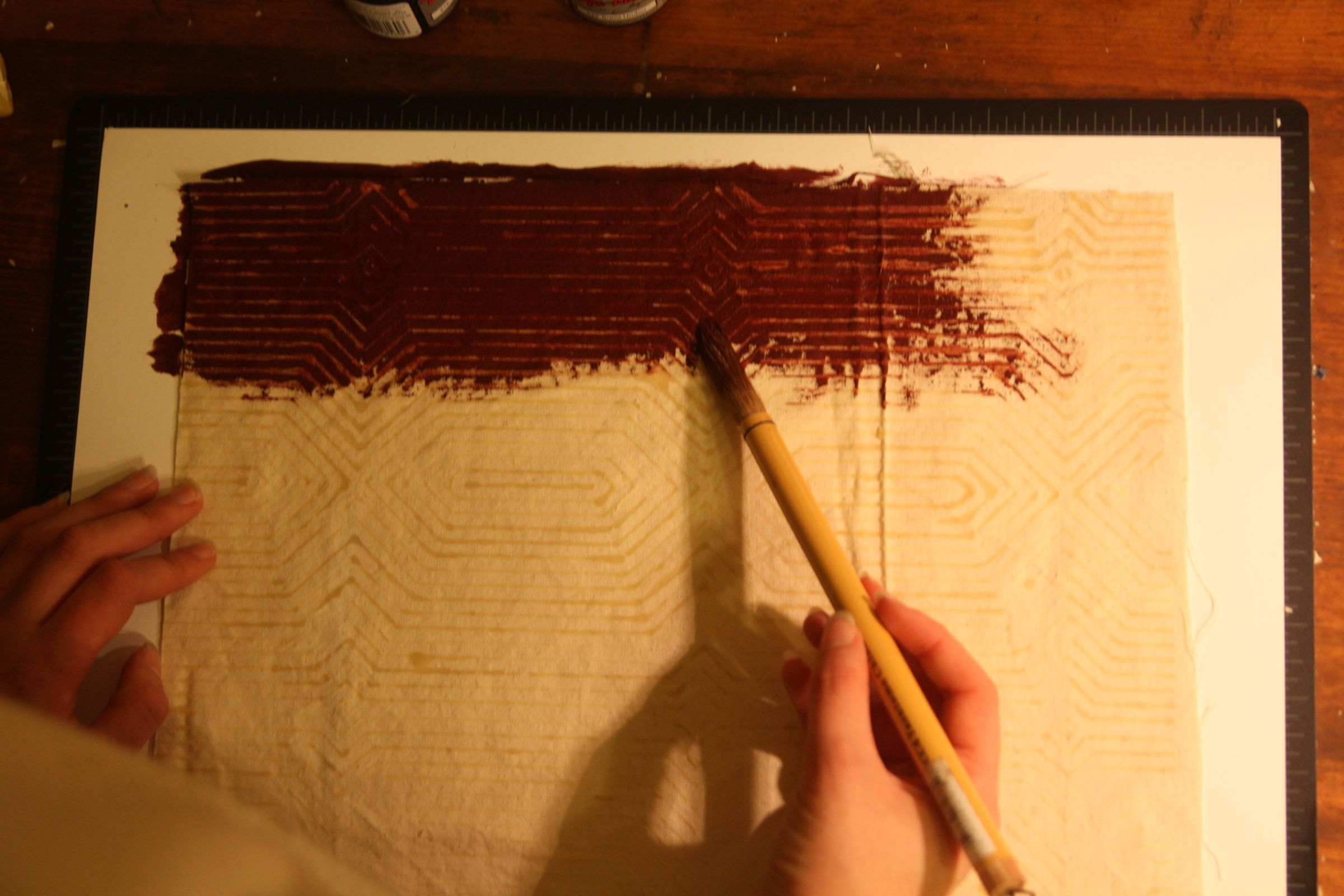Handmade Batik Textiles With a Vinyl Stencil : 5 Steps - Instructables