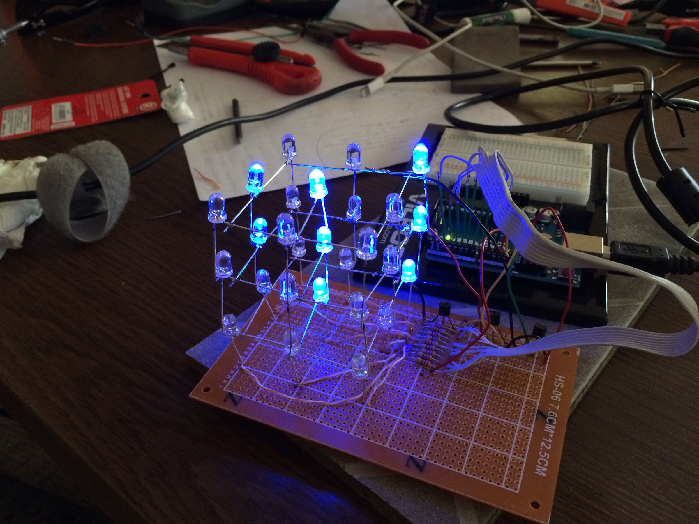 Making an Arduino 3X3 LED Cube in Less Than 30 Minutes : 8 Steps ...