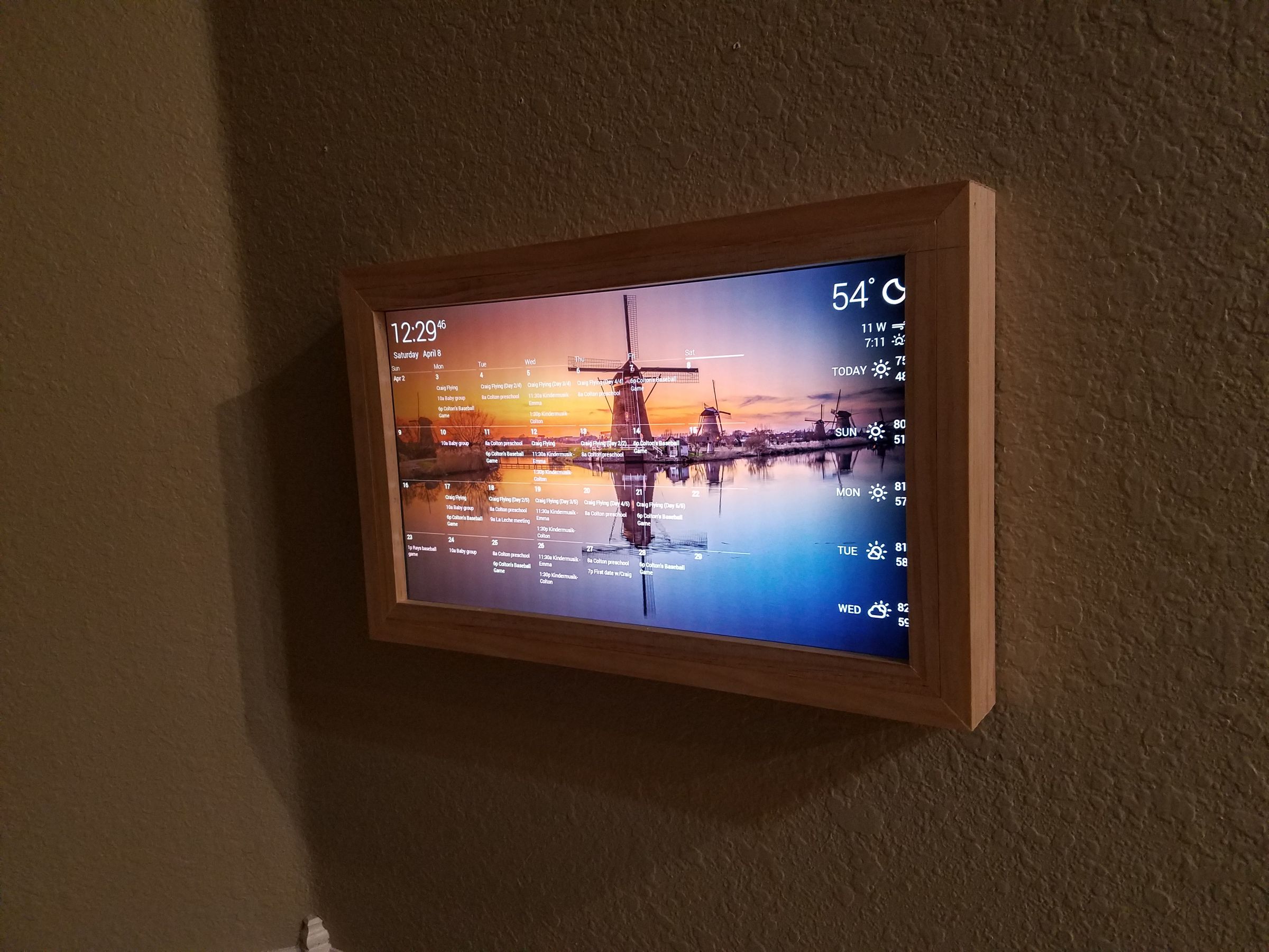 Raspberry Pi: Wall Mounted Calendar and Notification Center : 5 Steps ...