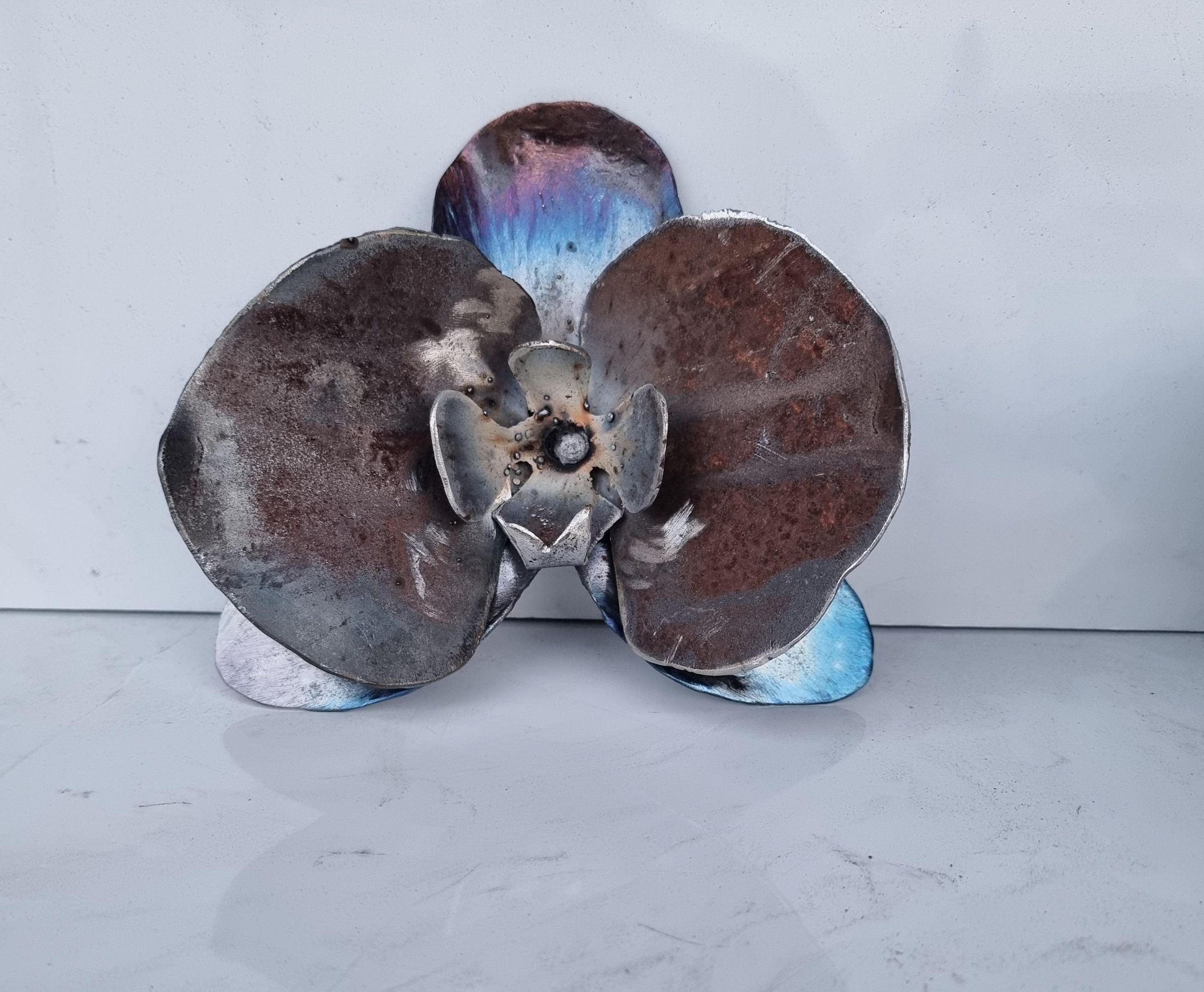 Orchid Made From Sheet Metal - Steel Garden Art Sculpture : 6 Steps ...