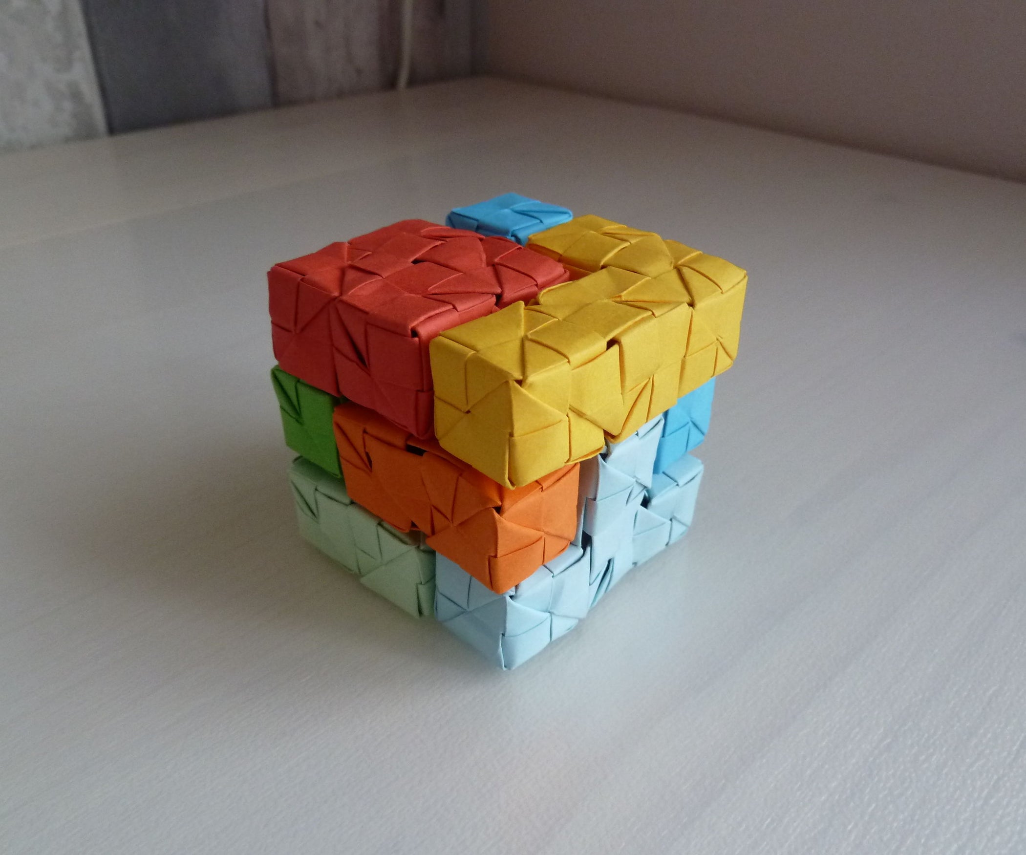 Origami Tetris Cube : 12 Steps (with Pictures) - Instructables