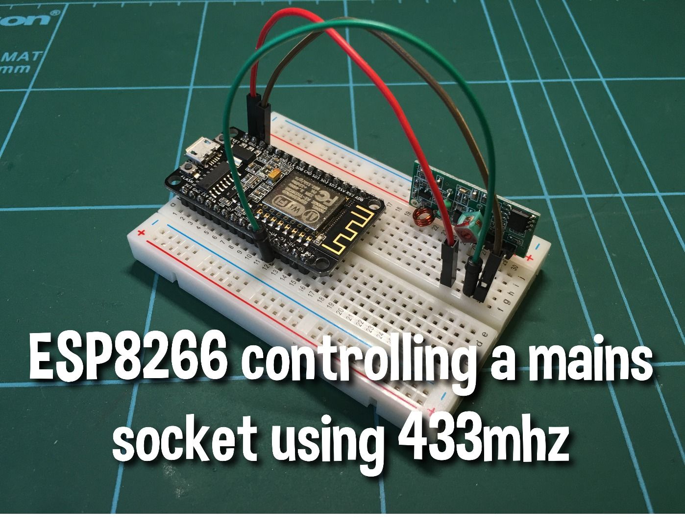 Using an ESP8266 to Control Mains Sockets Using 433mhz Transmitter and ...