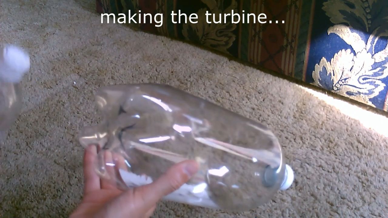 How to Make a Waterwheel - Simple Micro-Hydro (using a Bottle, Metal ...