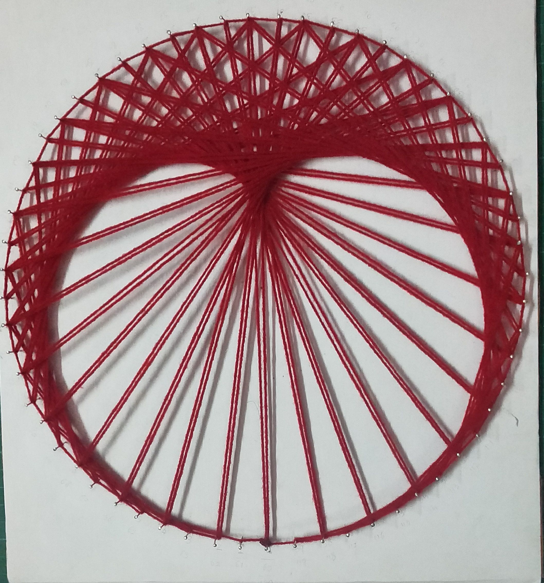 String Art Cardioid Using Two Times Table : 9 Steps (with Pictures) - Instructables