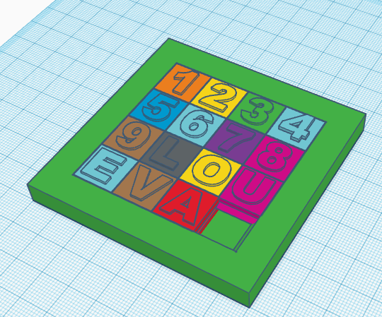 Print Your Own Slide Puzzle With Tinkercad : 3 Steps - Instructables