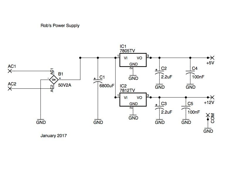 Regulated Dc Power Supply Schematic