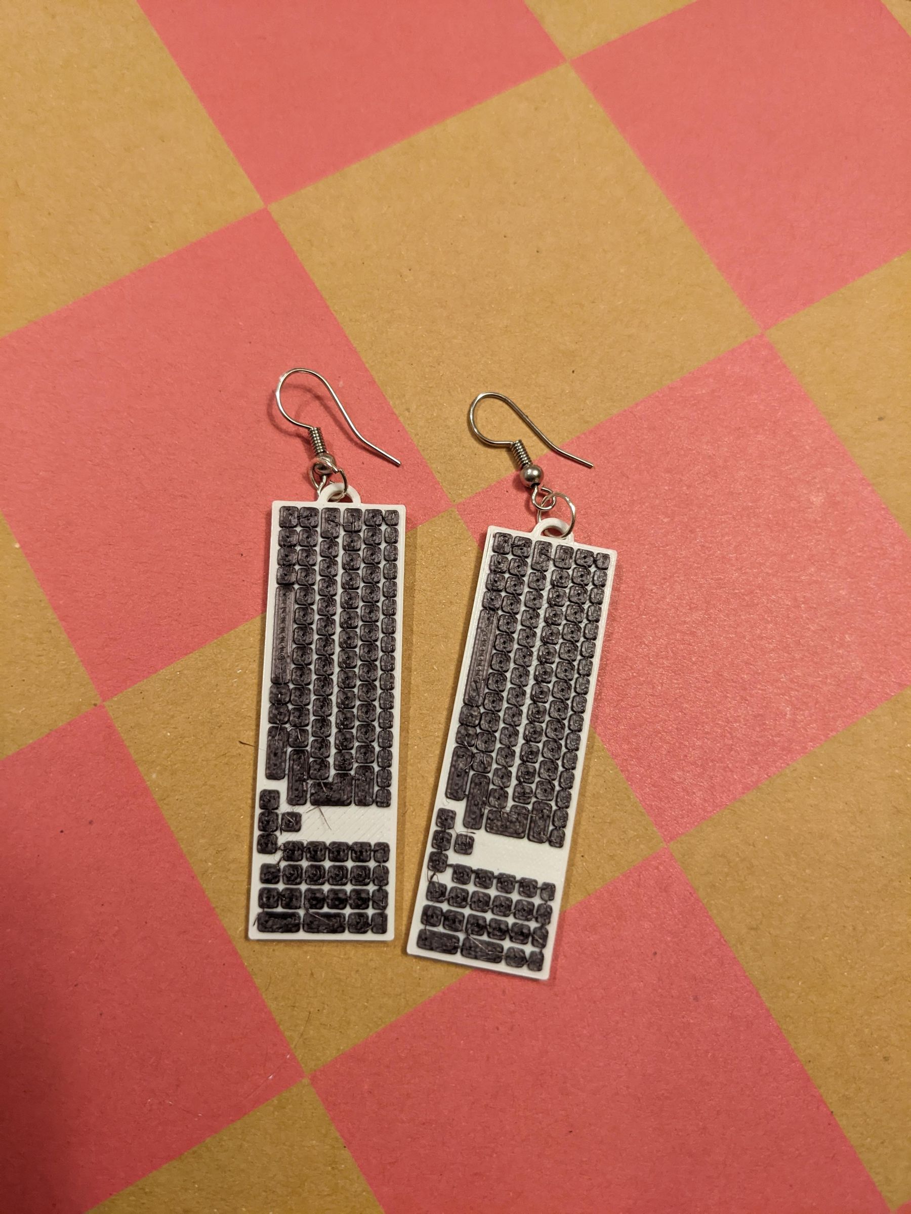 3d Printed Keyboard Earrings for Anyone : 4 Steps - Instructables