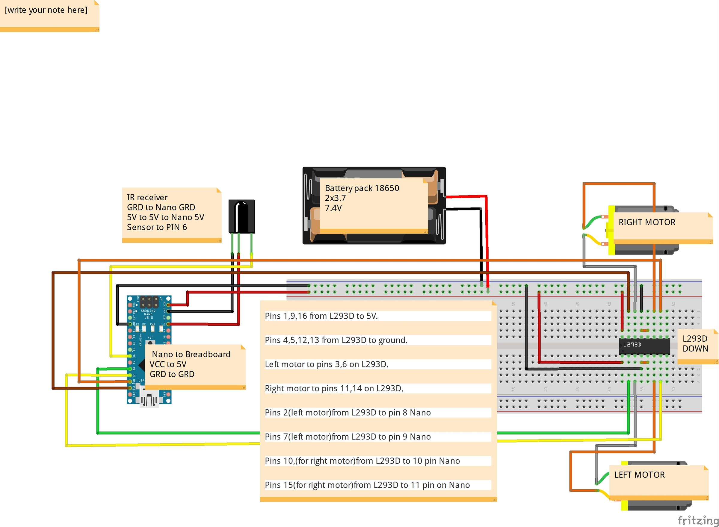 Remote Controlled Robot Using Arduino and T.V. Remote : 11 Steps ...