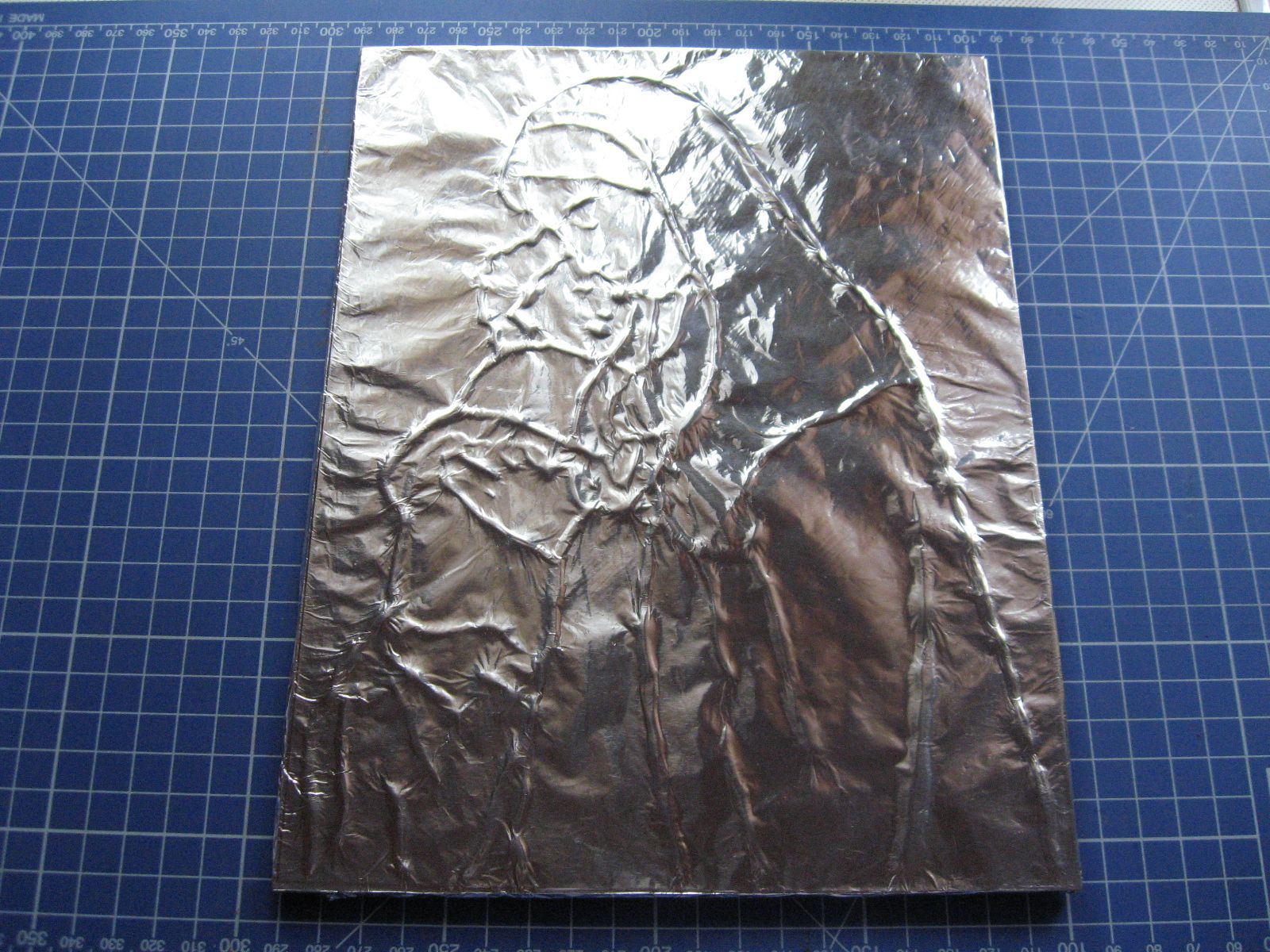 Art Work With Aluminium Foil Over Cardboard : 5 Steps (with Pictures ...