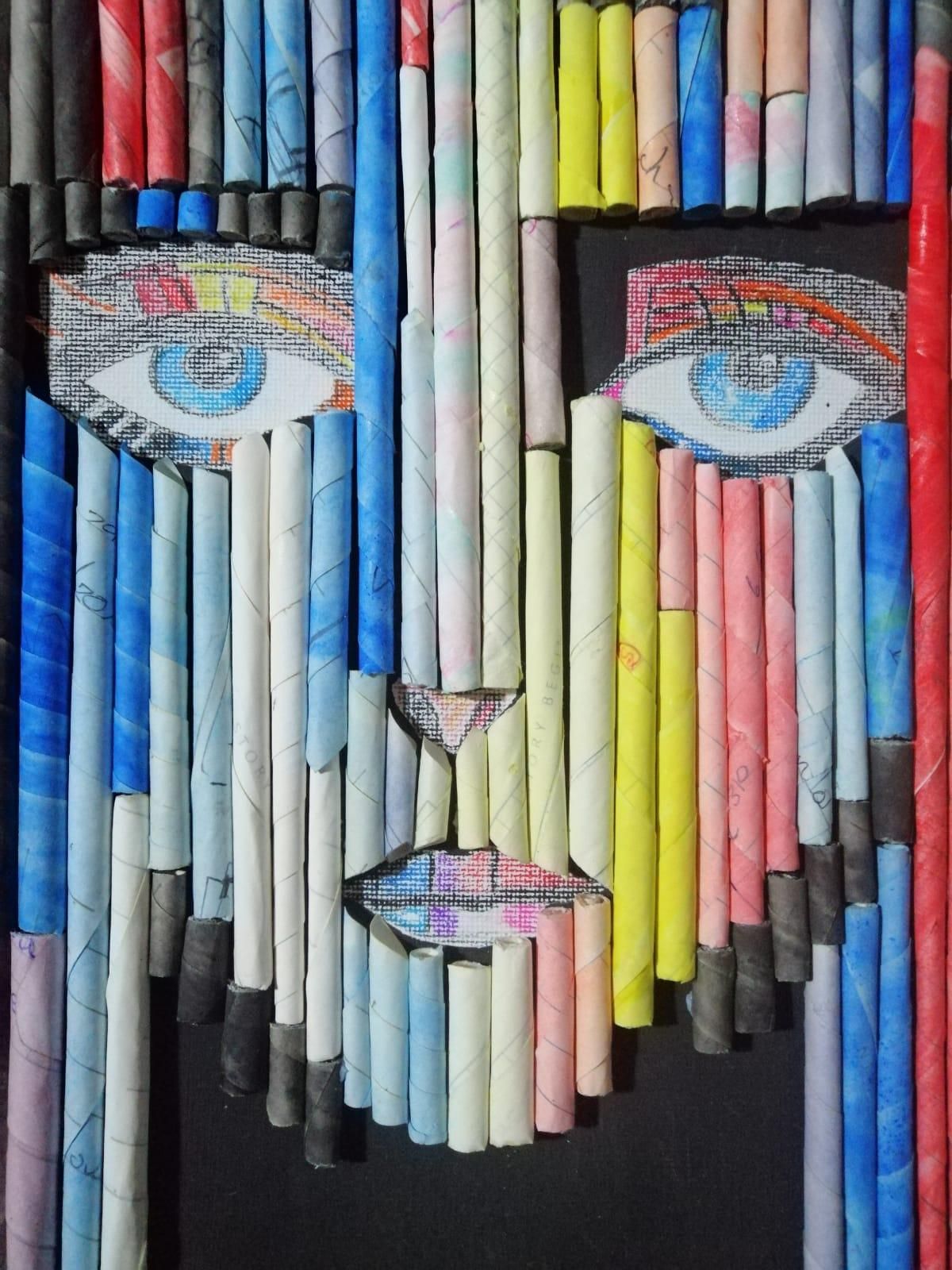 Face With Recycled Paper Cylinders : 7 Steps (with Pictures ...