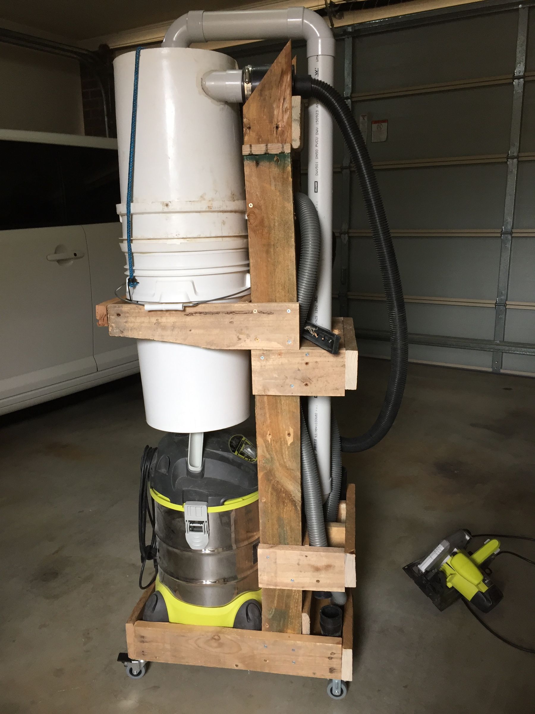 Shop Vac & Cyclone Dust Collection System Cart (Jay Bates Inspired) : 5 ...
