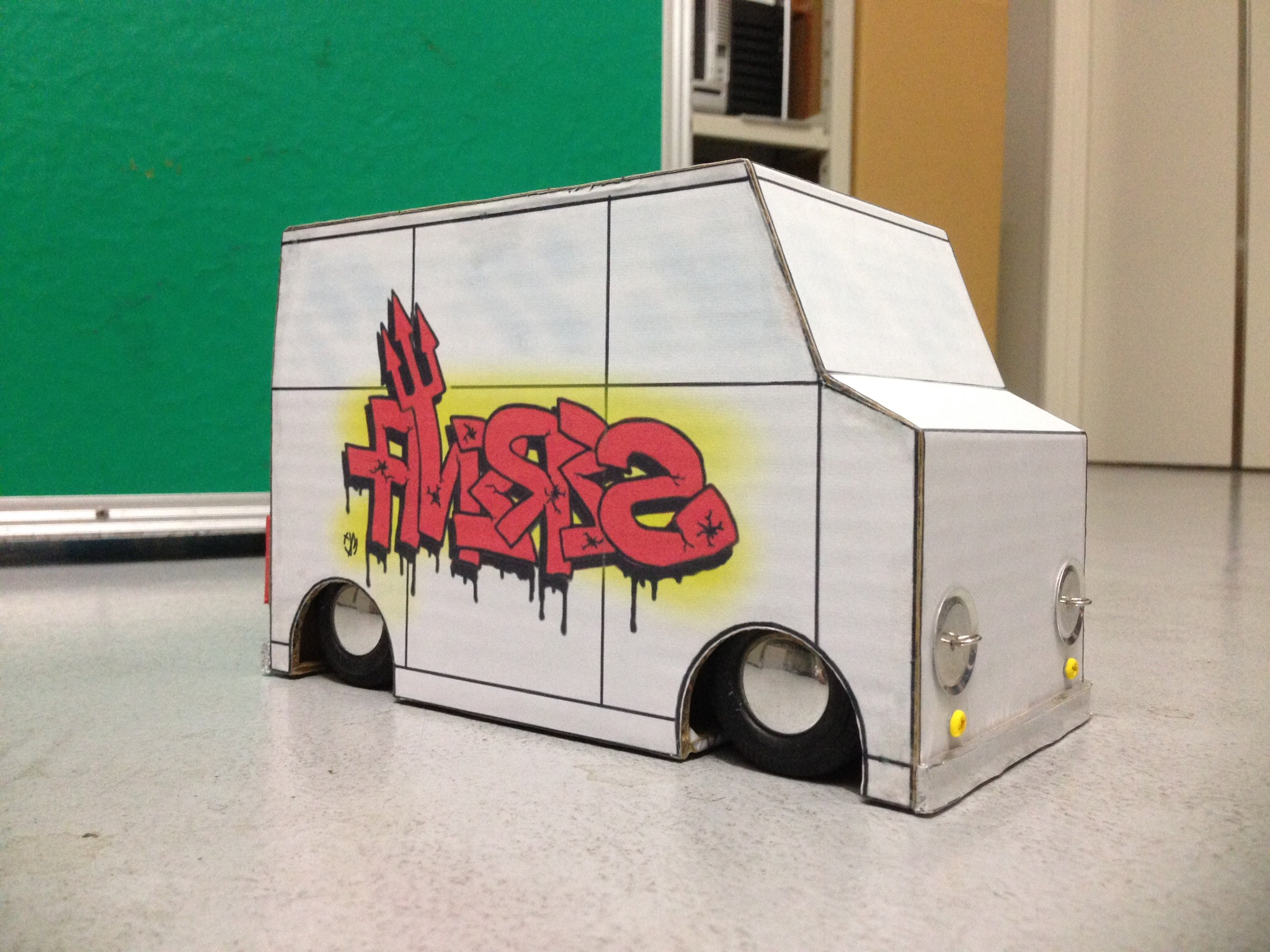 Papercraft(cardboard) Slammed Delivery Van : 4 Steps (with Pictures ...