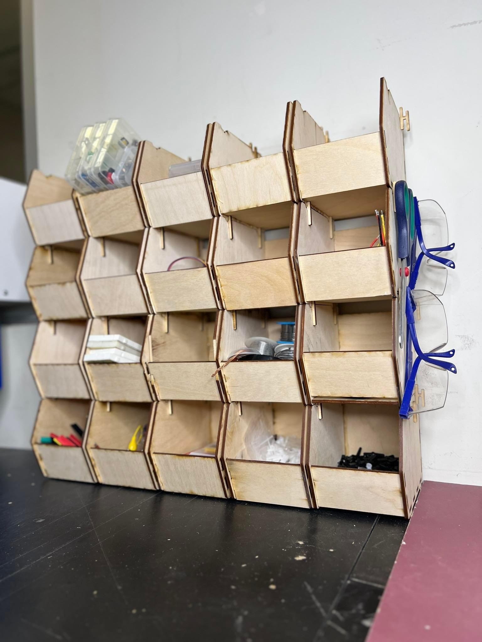 DIY Laser Cut Desk Organizer Stackable Boxes (Linbins) : 4 Steps (with ...
