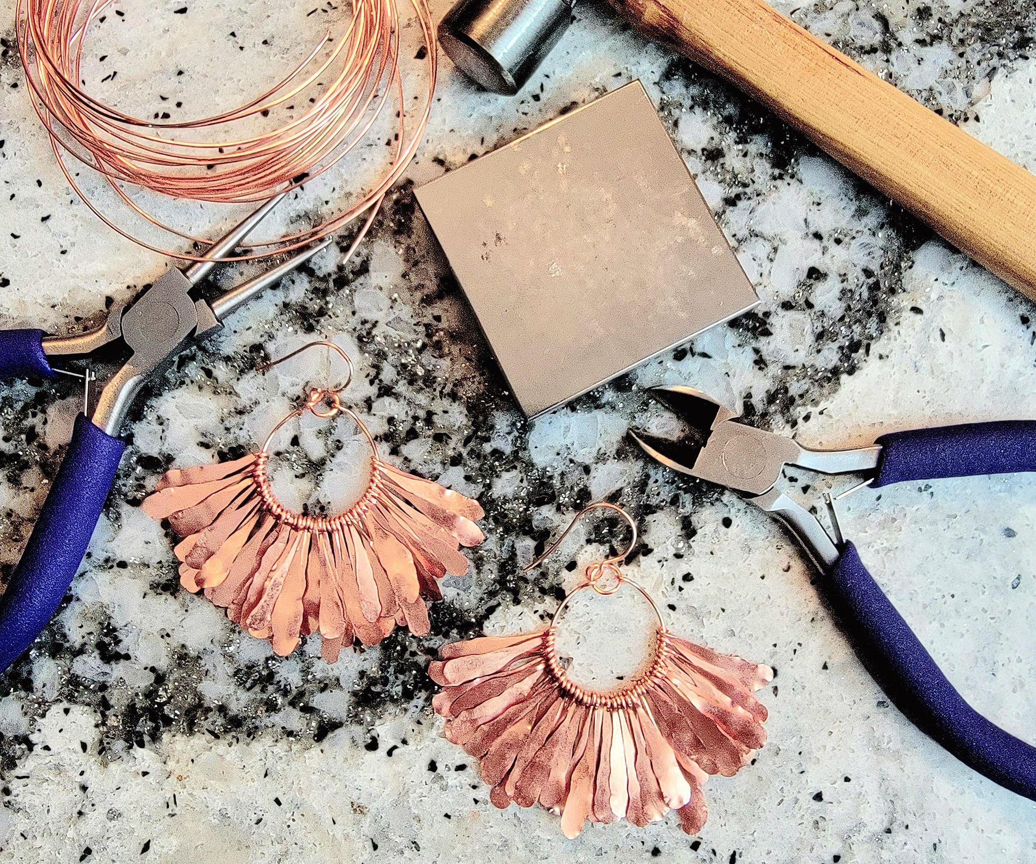 Hammered Wire Earrings : 11 Steps (with Pictures) - Instructables