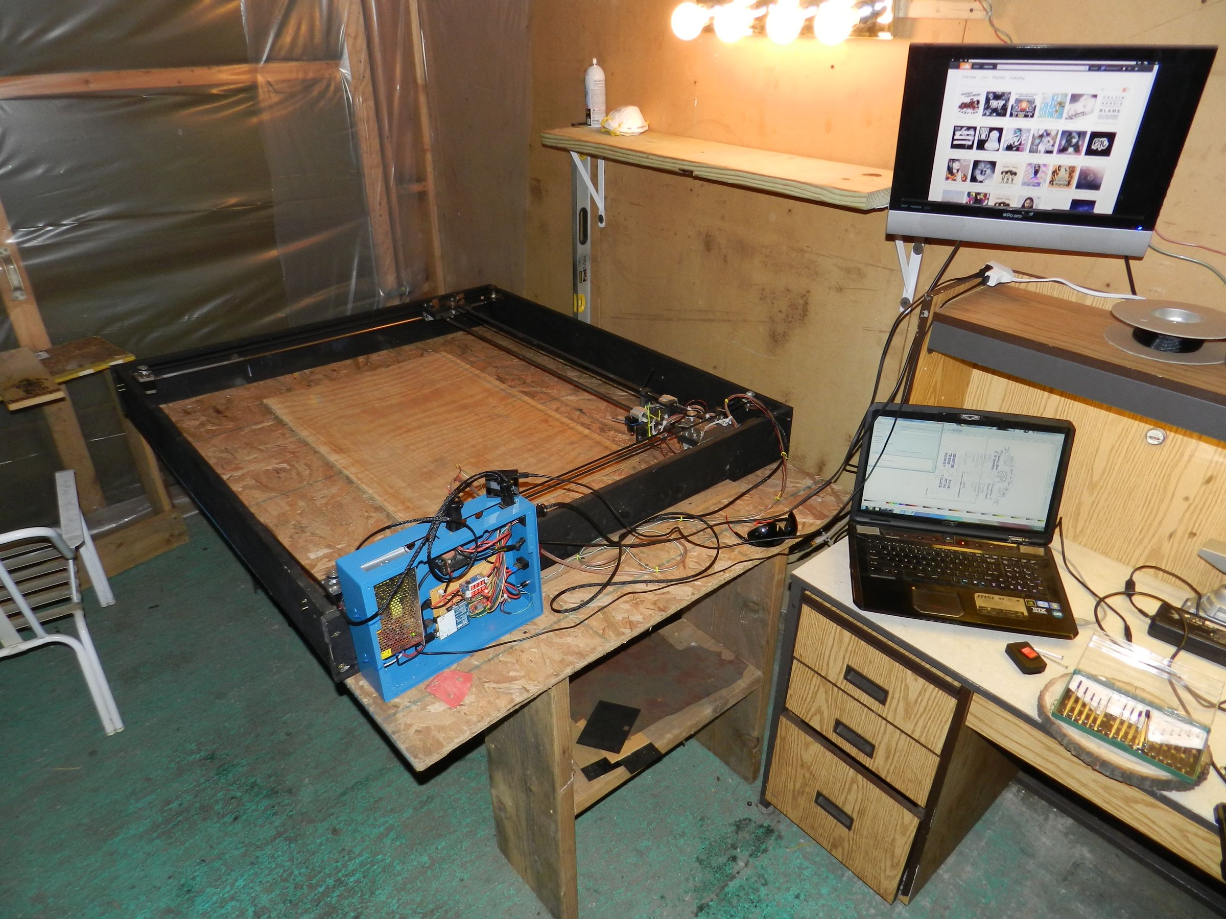 3W 4'x4' Arduino Laser Cutter/Engraver : 6 Steps (with Pictures ...
