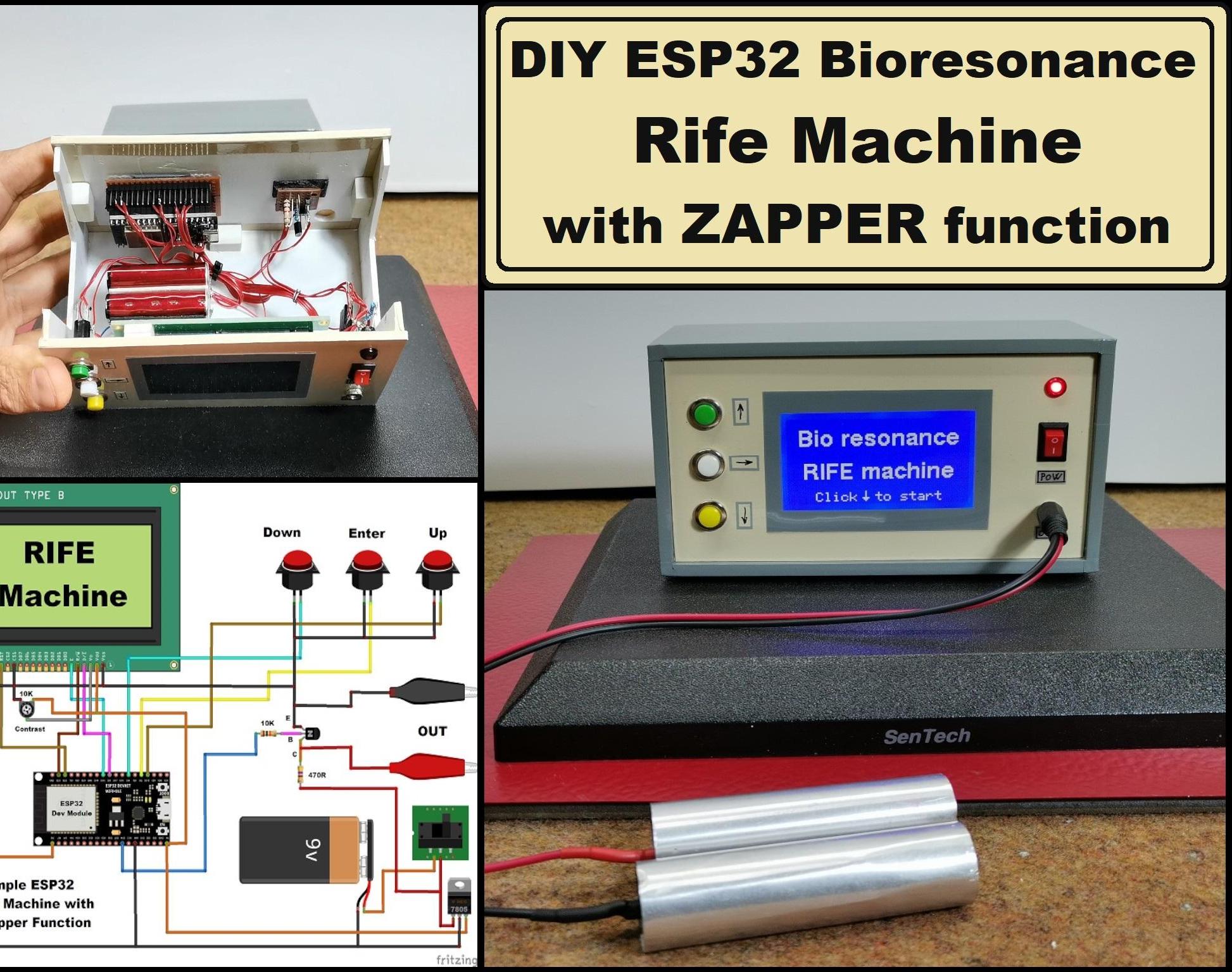 DIY ESP32 Bioresonance Rife Machine With ZAPPER Function : 4 Steps - Instructables