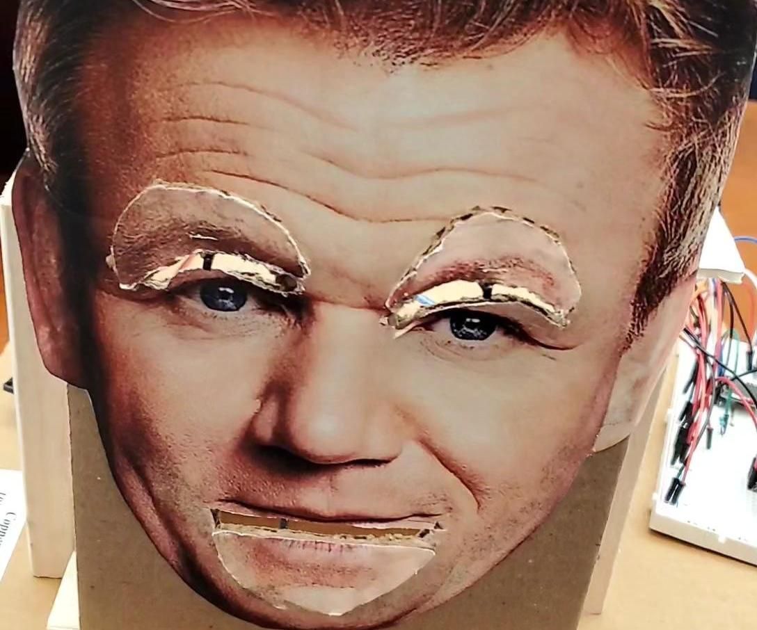 Gordon Ramsay Mechatronics Face : 8 Steps - Instructables