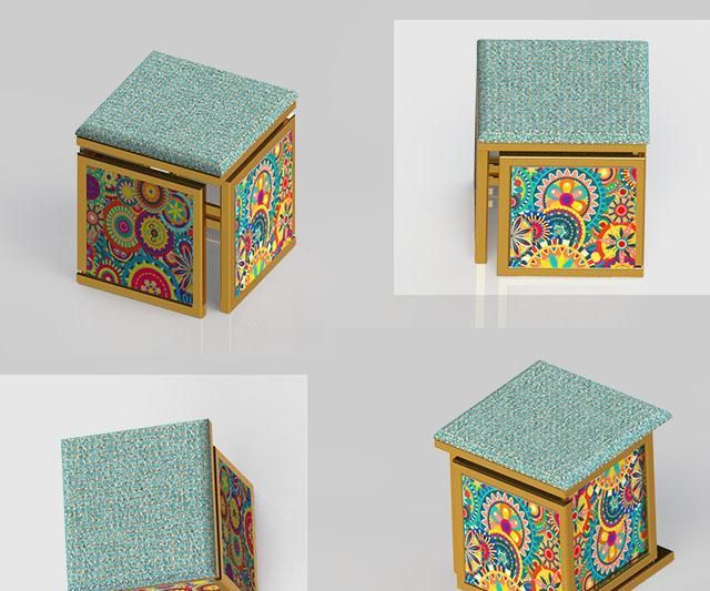 Rajasthani Antique Design Table for Home Decoration : 4 Steps ...