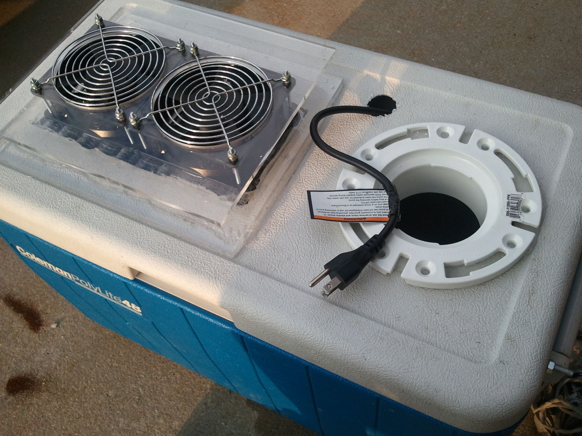 Keep Me Cool Portable Air Conditioning Cooler 120V : 9 Steps (with ...