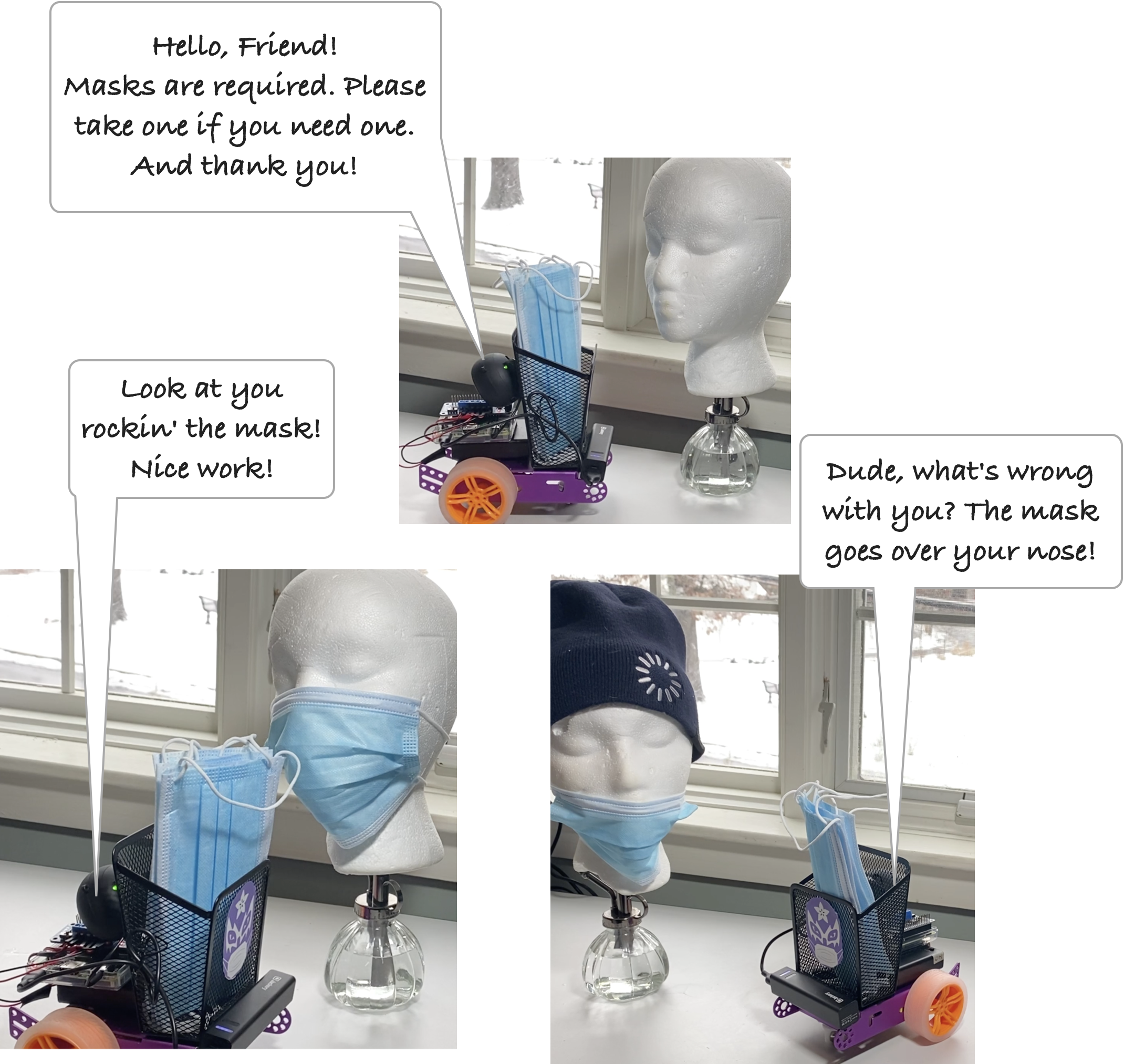 Mask-Distributing IOS-controlled Raspberry Pi Robot That Compliments ...