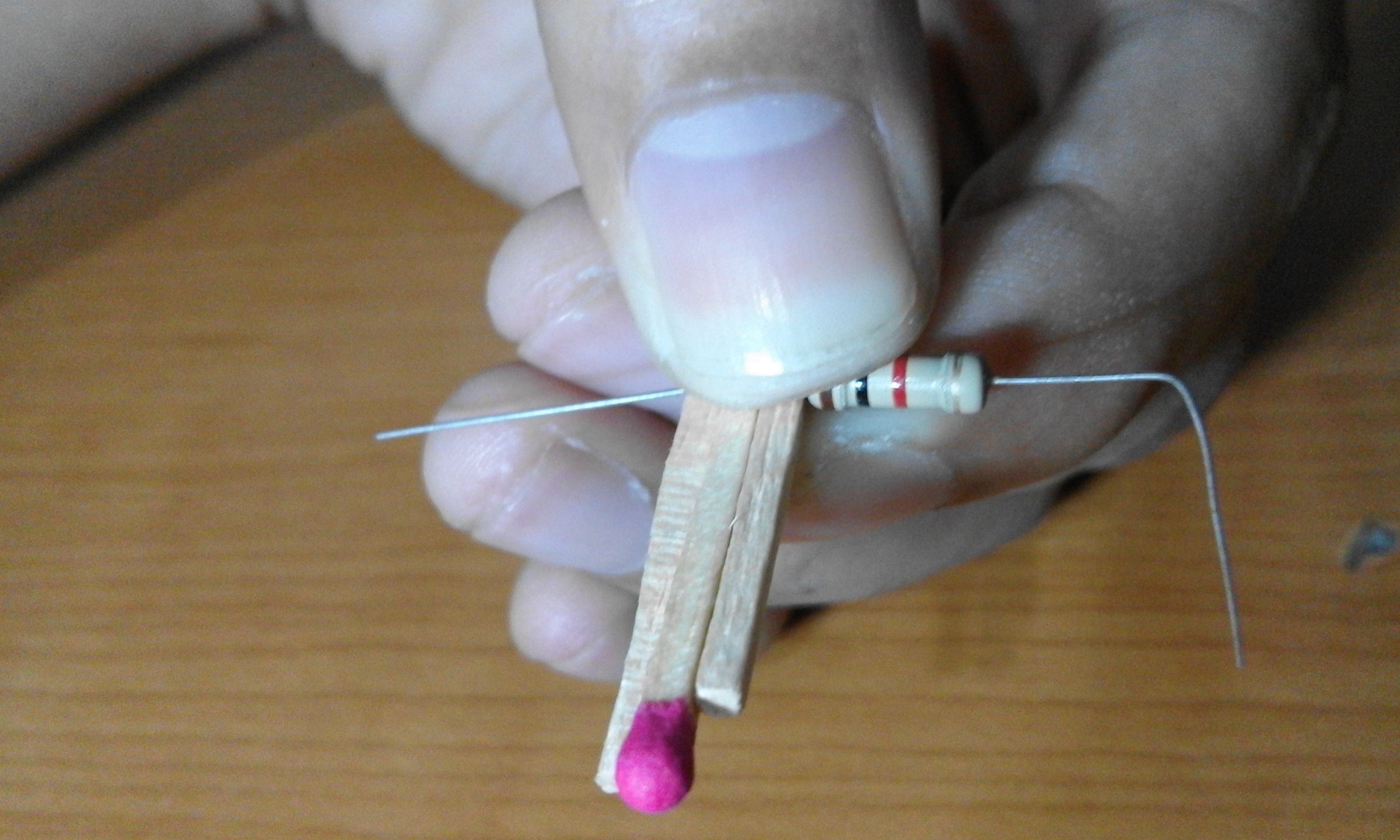 Electronic Component Lead Bending Tool (Matchsticks) : 3 Steps (with ...