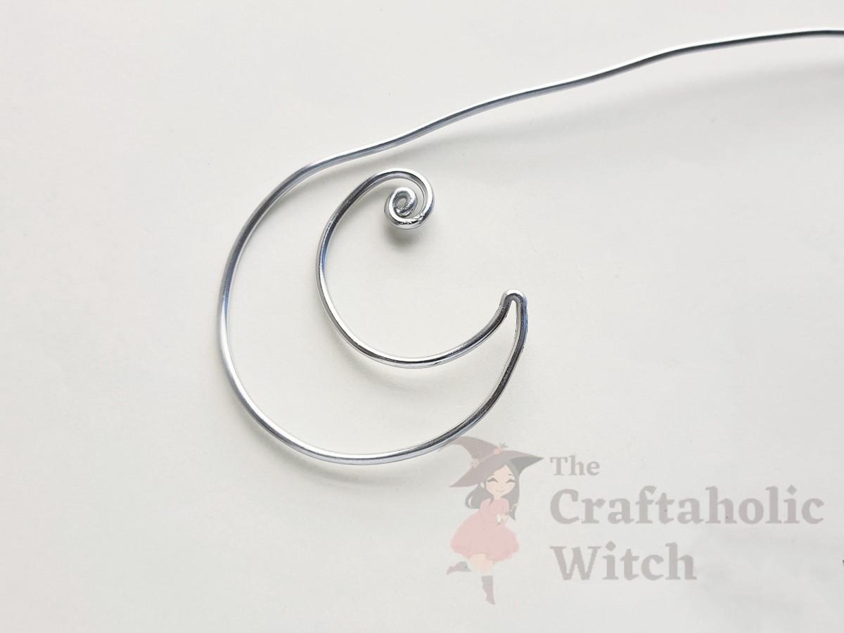 DIY Wire Wrapped Crescent Moon Pendant : 7 Steps (with Pictures ...