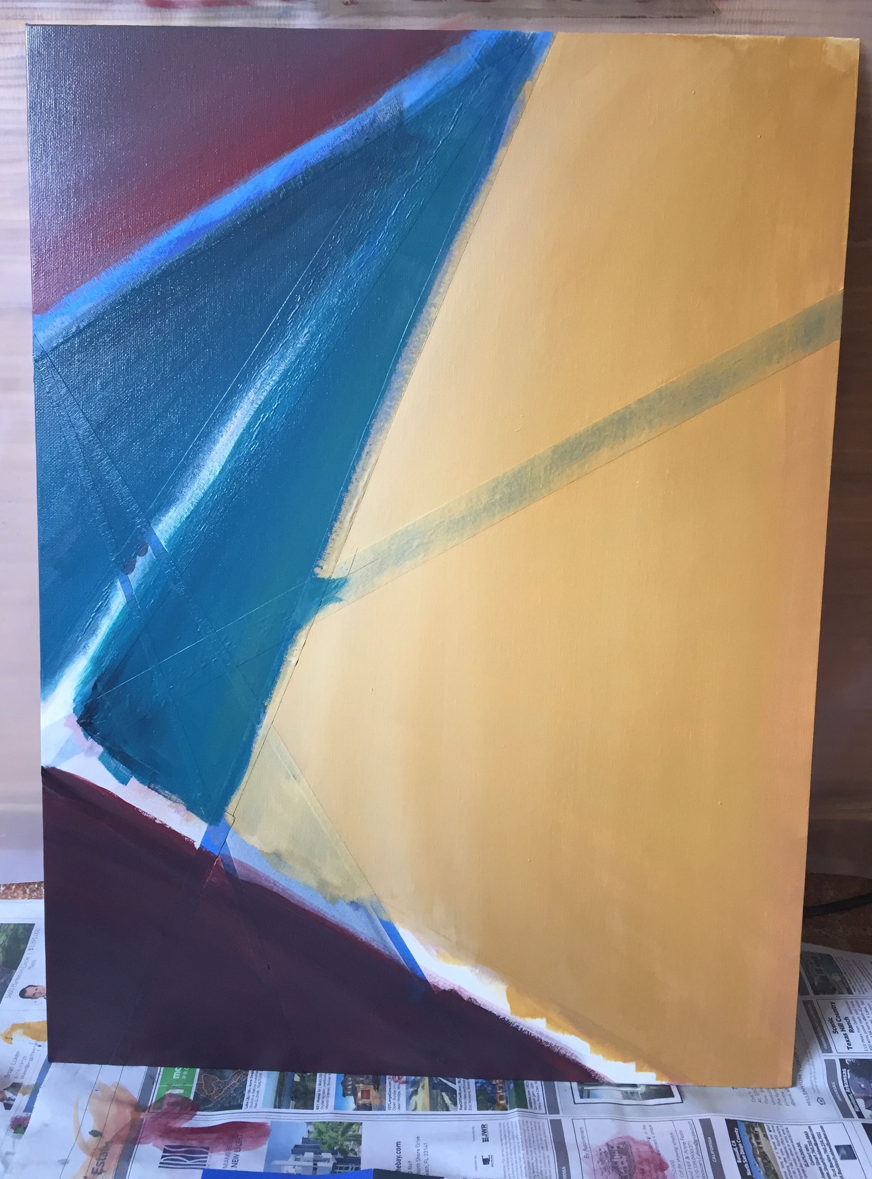 Making an Abstract Painting With Masking Tape : 7 Steps (with Pictures ...