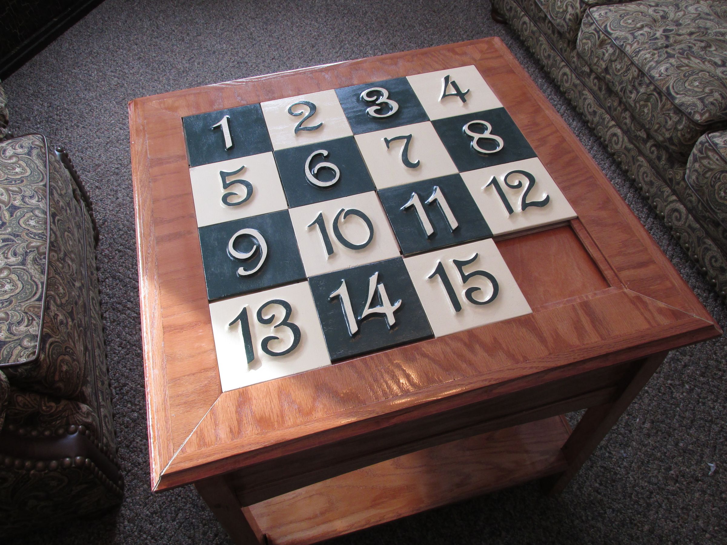 Sliding Puzzle Secret Compartment Table : 23 Steps (with Pictures ...