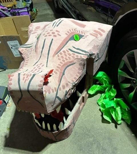 Frames Paper Mache Dragon Head
