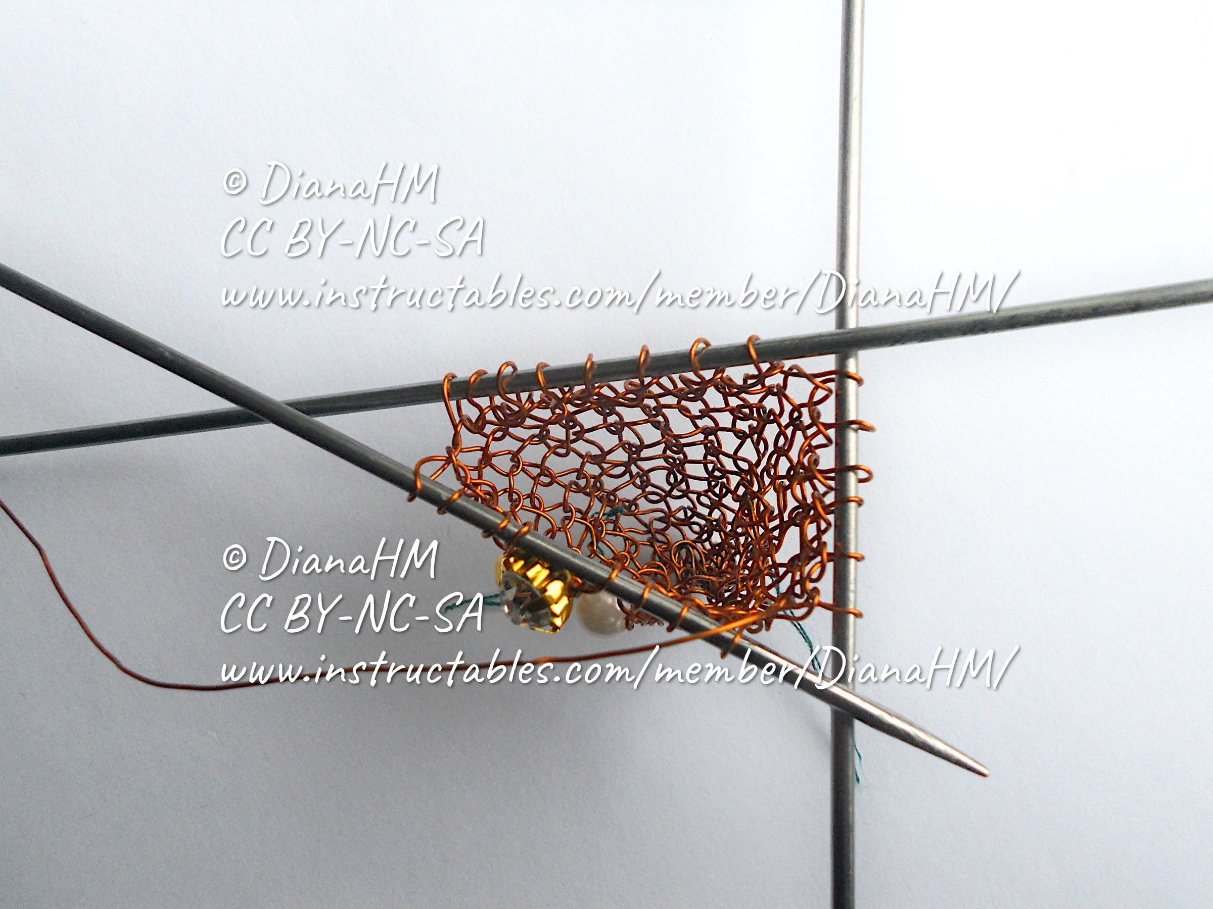 Knitted Wire Heart Pendant : 16 Steps (with Pictures) - Instructables