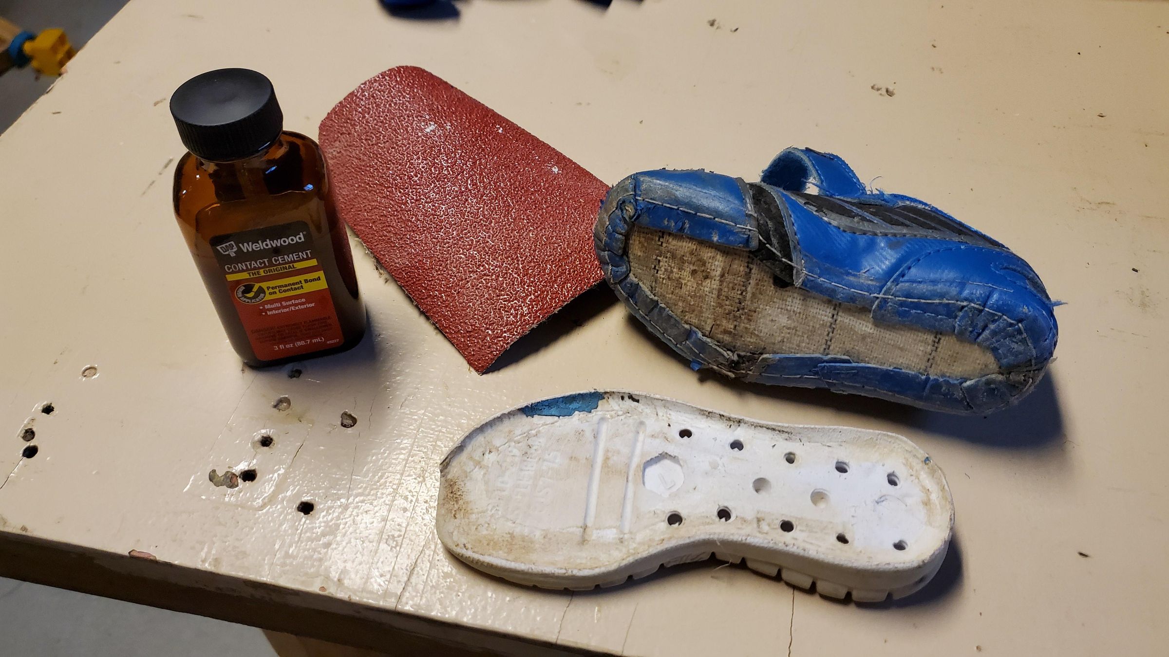 So Your Kid Lost It's Soul. Shoe Repair. : 3 Steps - Instructables
