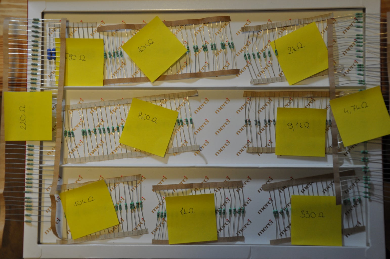 Resistor Storage For Beginners 6 Steps Instructables