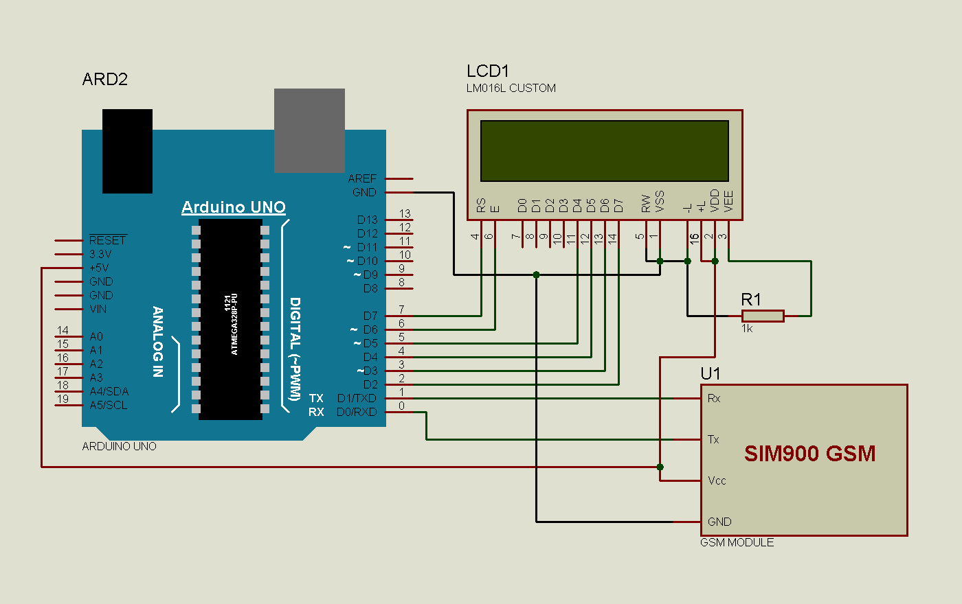 Wireless Notice Board Using GSM : 4 Steps - Instructables