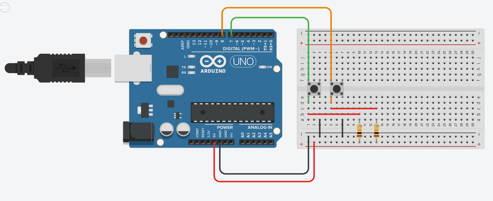 Basic Binary Buttons Backed by a Breadboard! (A Simple Circuit From ...