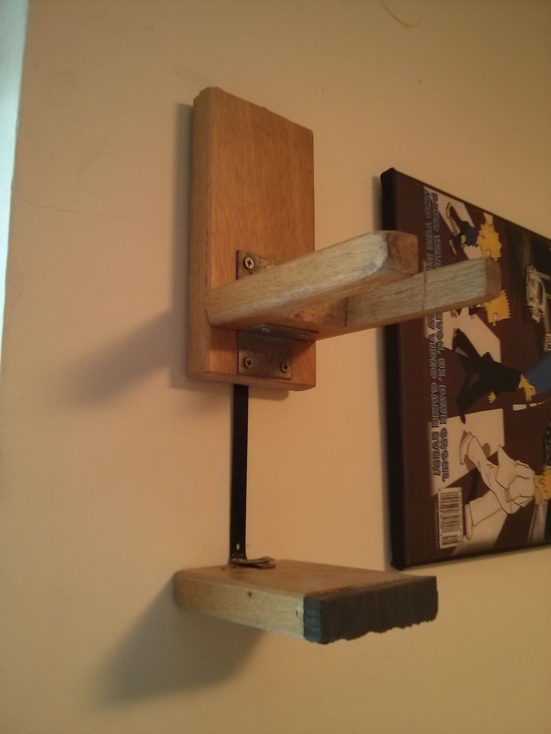 DIY Guitar Wall Hanger From Wood : 3 Steps - Instructables