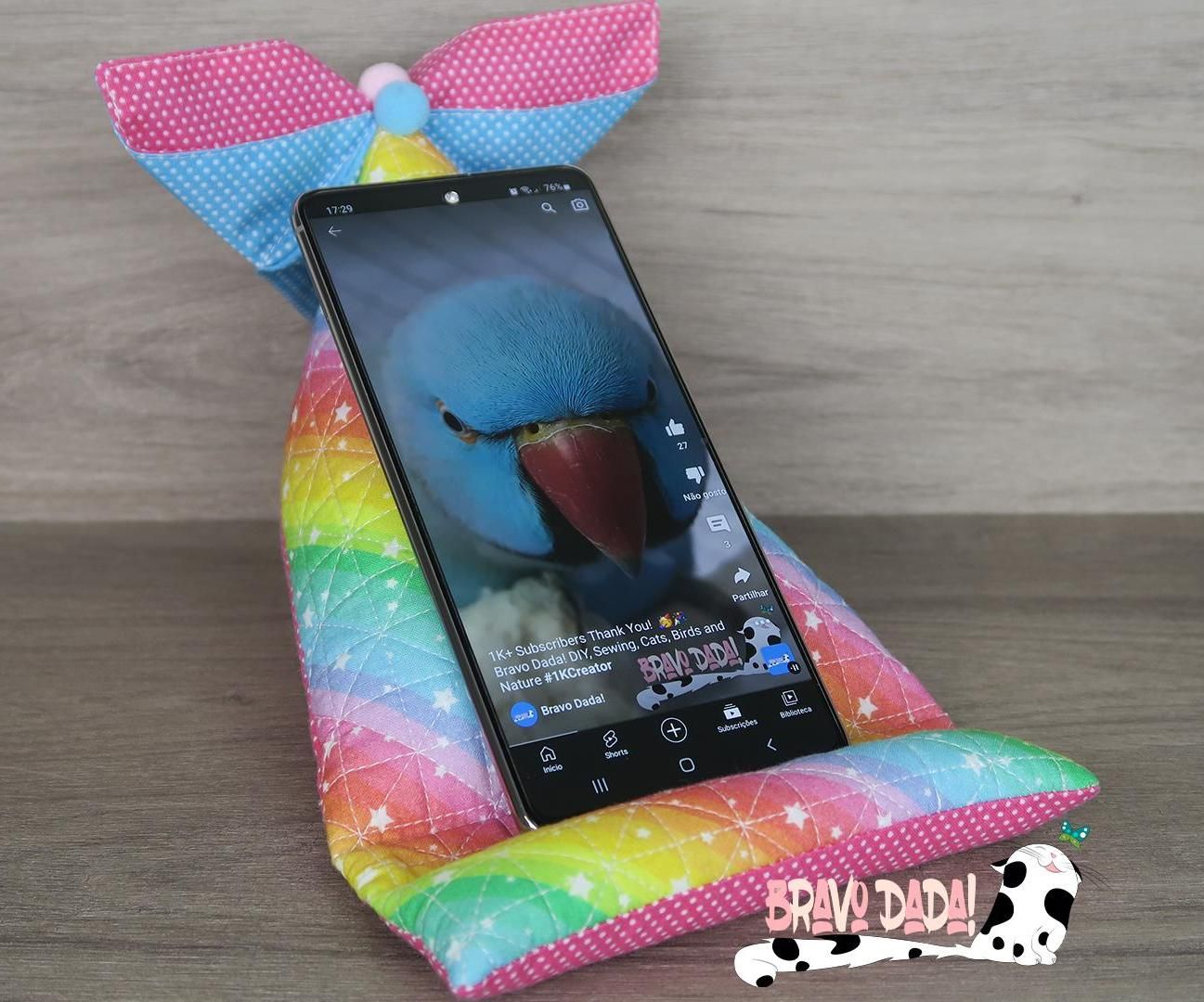 DIY How to Make a Quilted Electronic Device Pillow Stand + Fabric ...