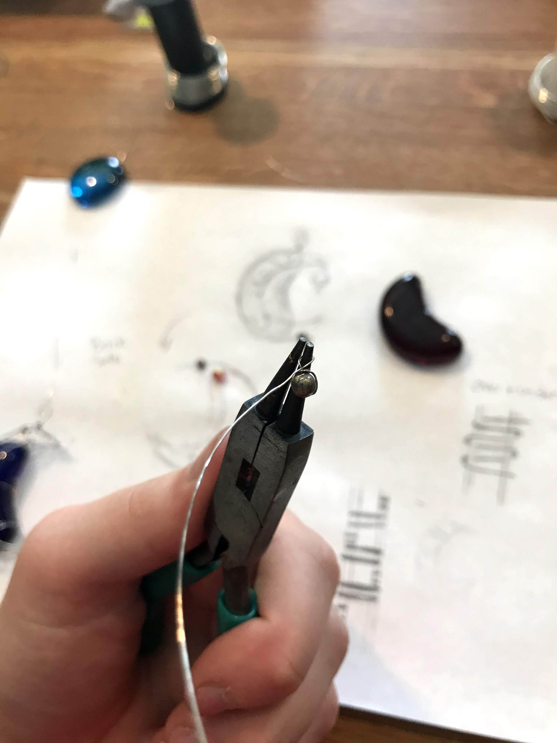 How to Design (and Finish!) a Wire Wrapped Moon Pendant : 8 Steps (with ...