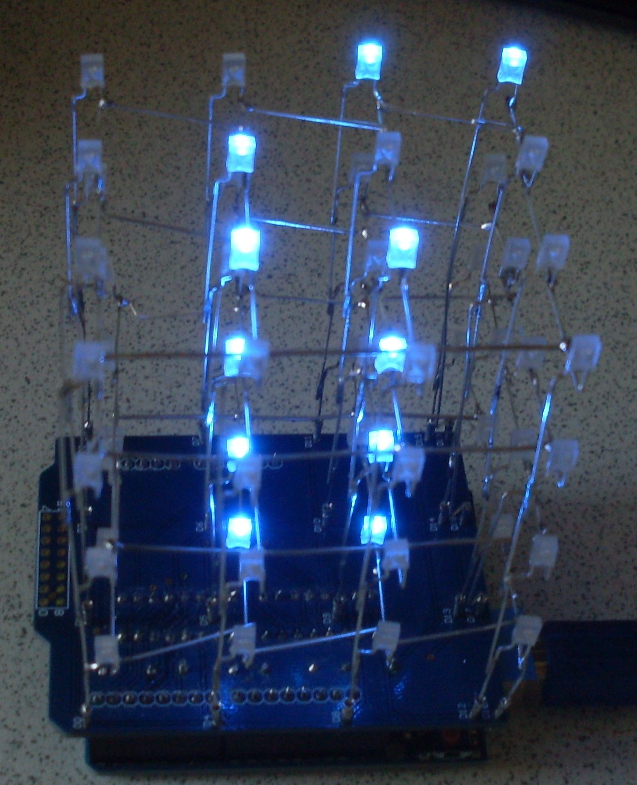 Arduino LED 4x4x4 Cube With 595 Shift Registers DIY Kit : 3 Steps - Instructables