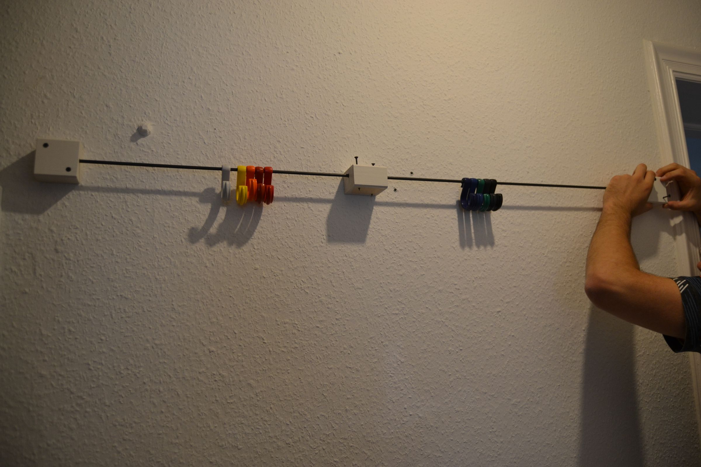Coat Rack Made From Shopping Cart Hooks : 9 Steps (with Pictures ...