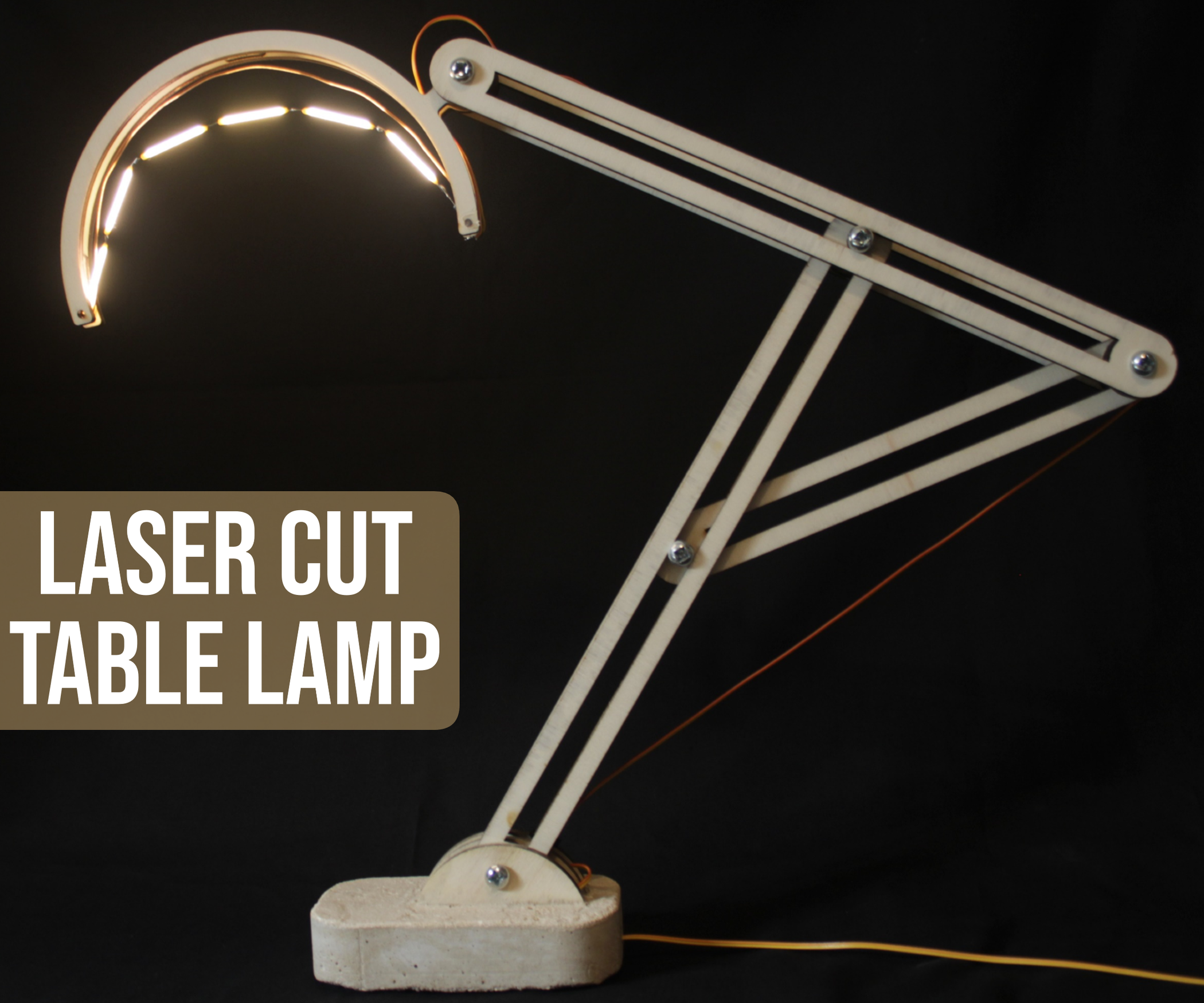 Laser Cut Adjustable Table Lamp : 10 Steps (with Pictures) - Instructables