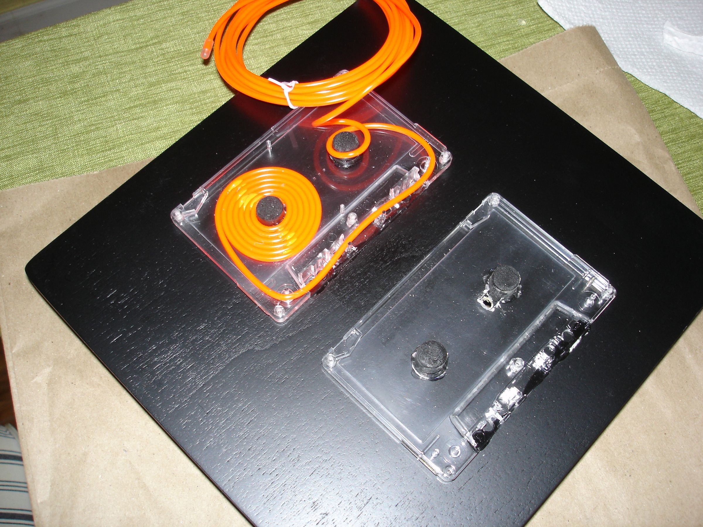 Hanging EL Wire Cassette Display : 4 Steps (with Pictures) - Instructables