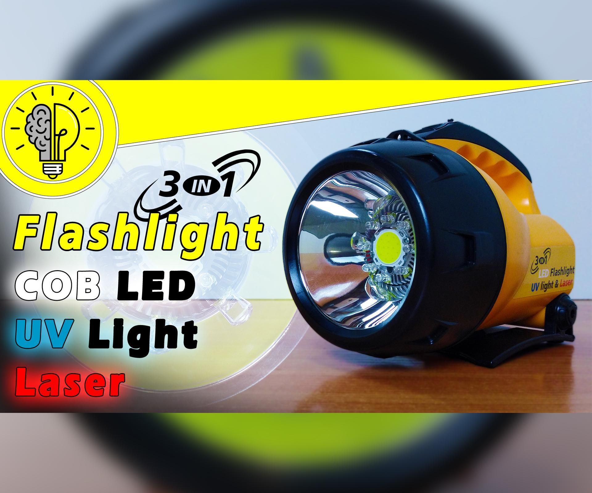 The Most Advanced Flashlight - COB LED, UV LED, and Laser Inside : 5 ...