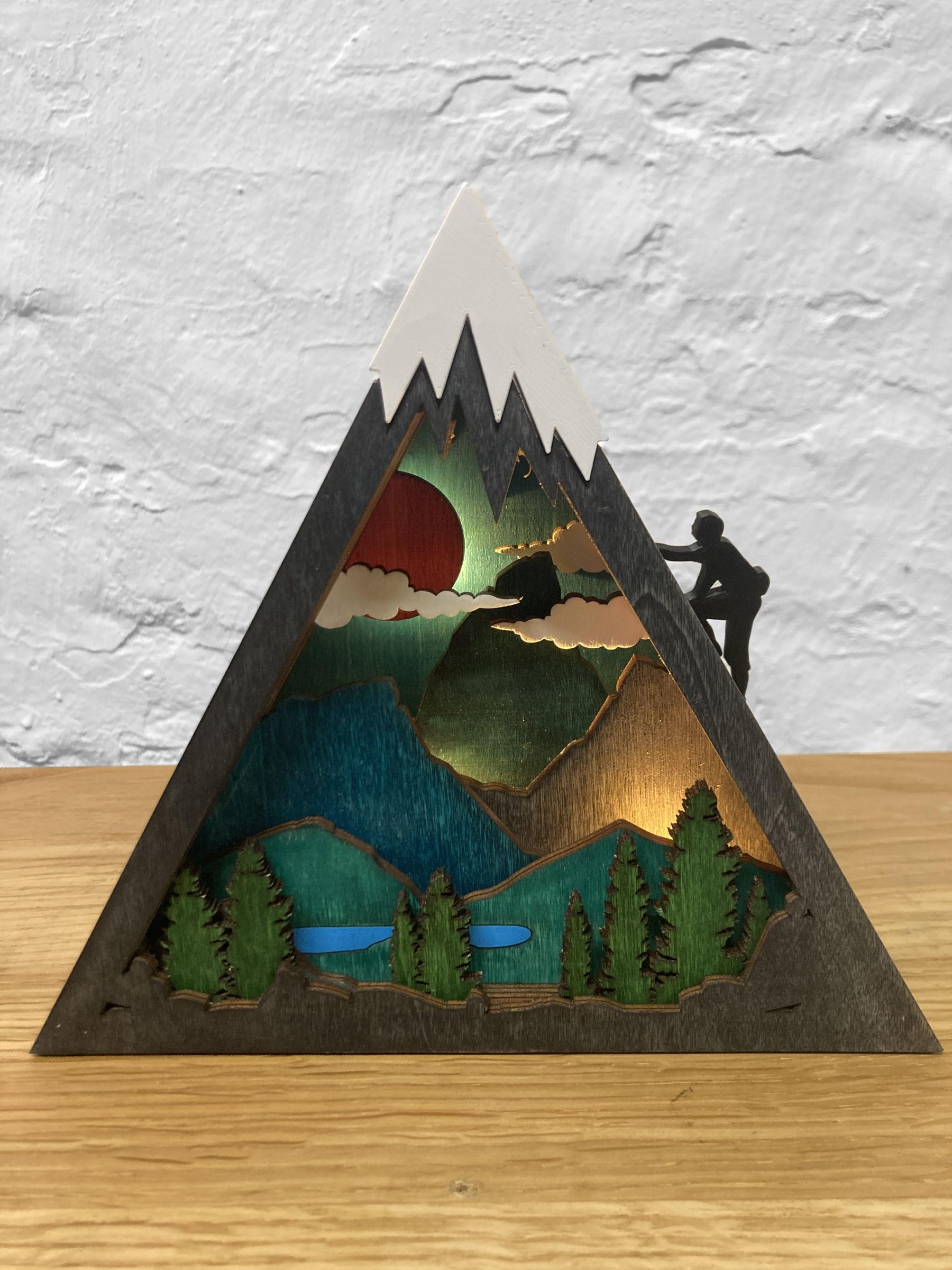 Mountain Diorama Lamp With 3D Printed Climber Switch : 9 Steps (with ...