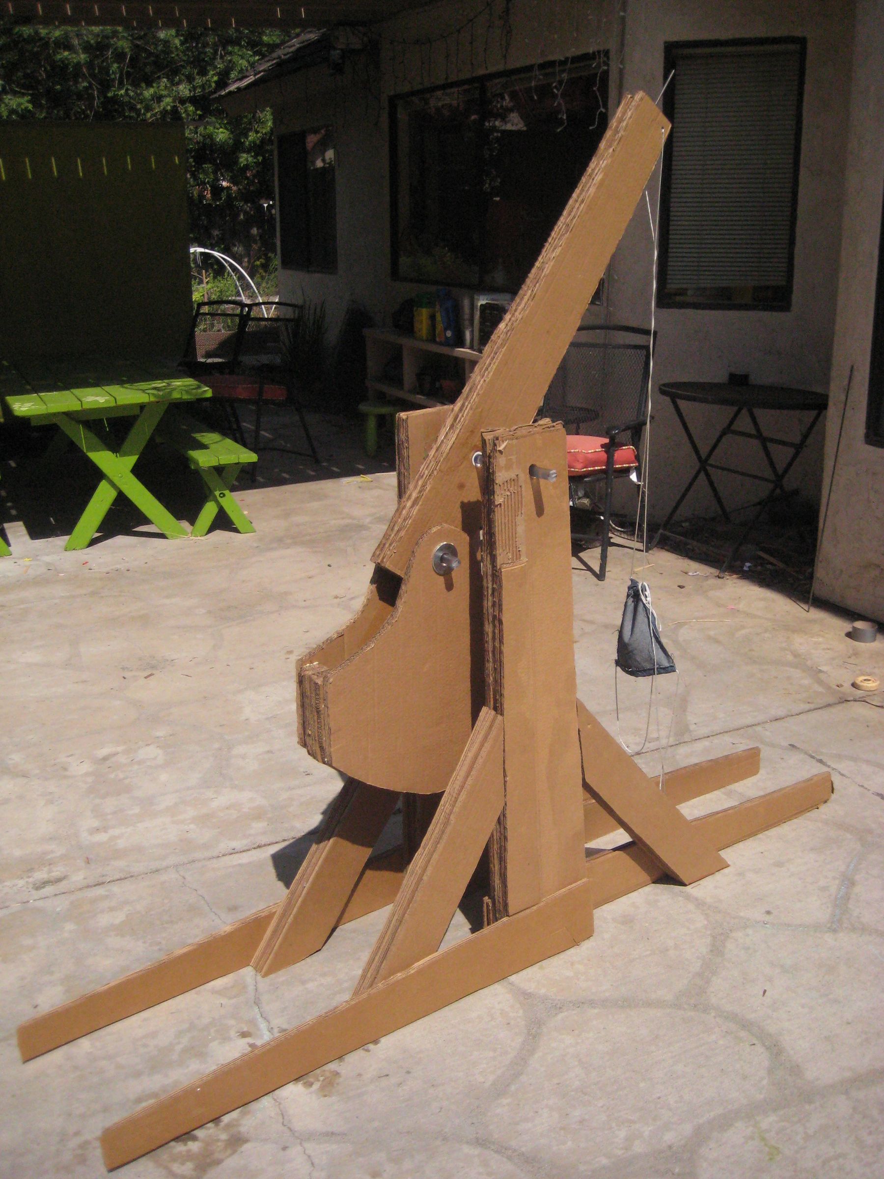 How to Make a Medieval Trebuchet Out of Cardboard : 9 Steps (with ...