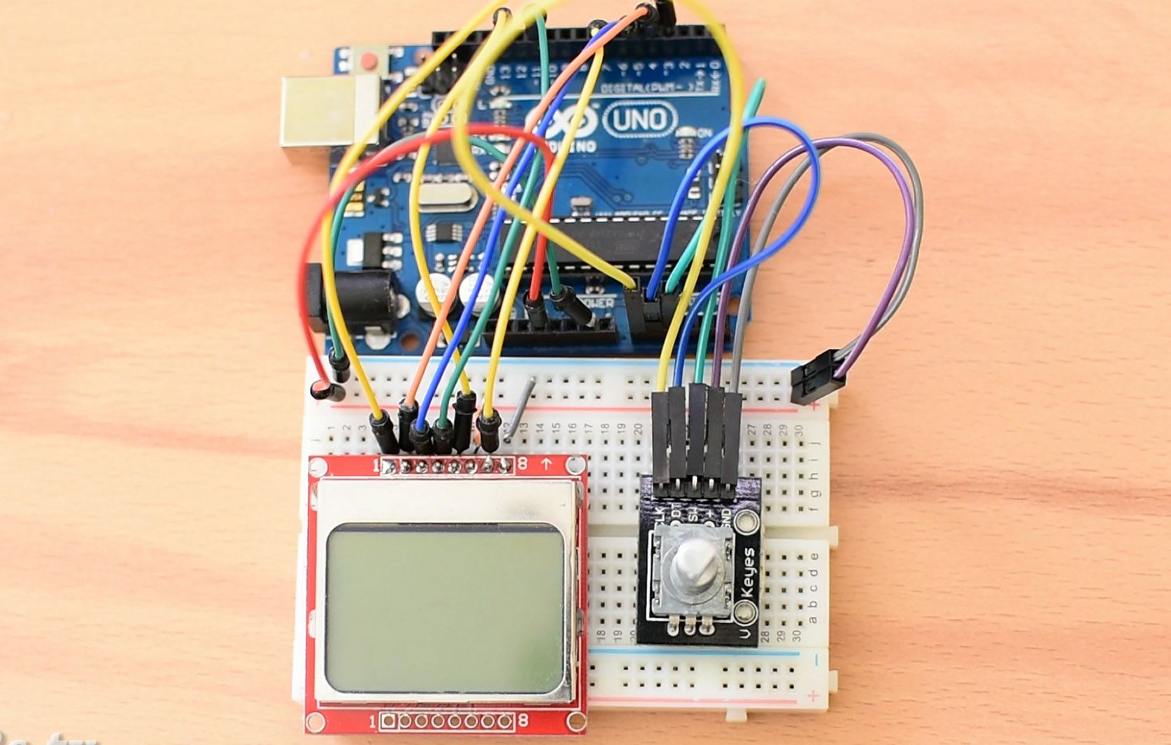 Arduino Menu on a Nokia 5110 Lcd Using a Rotary Encoder : 6 Steps (with ...