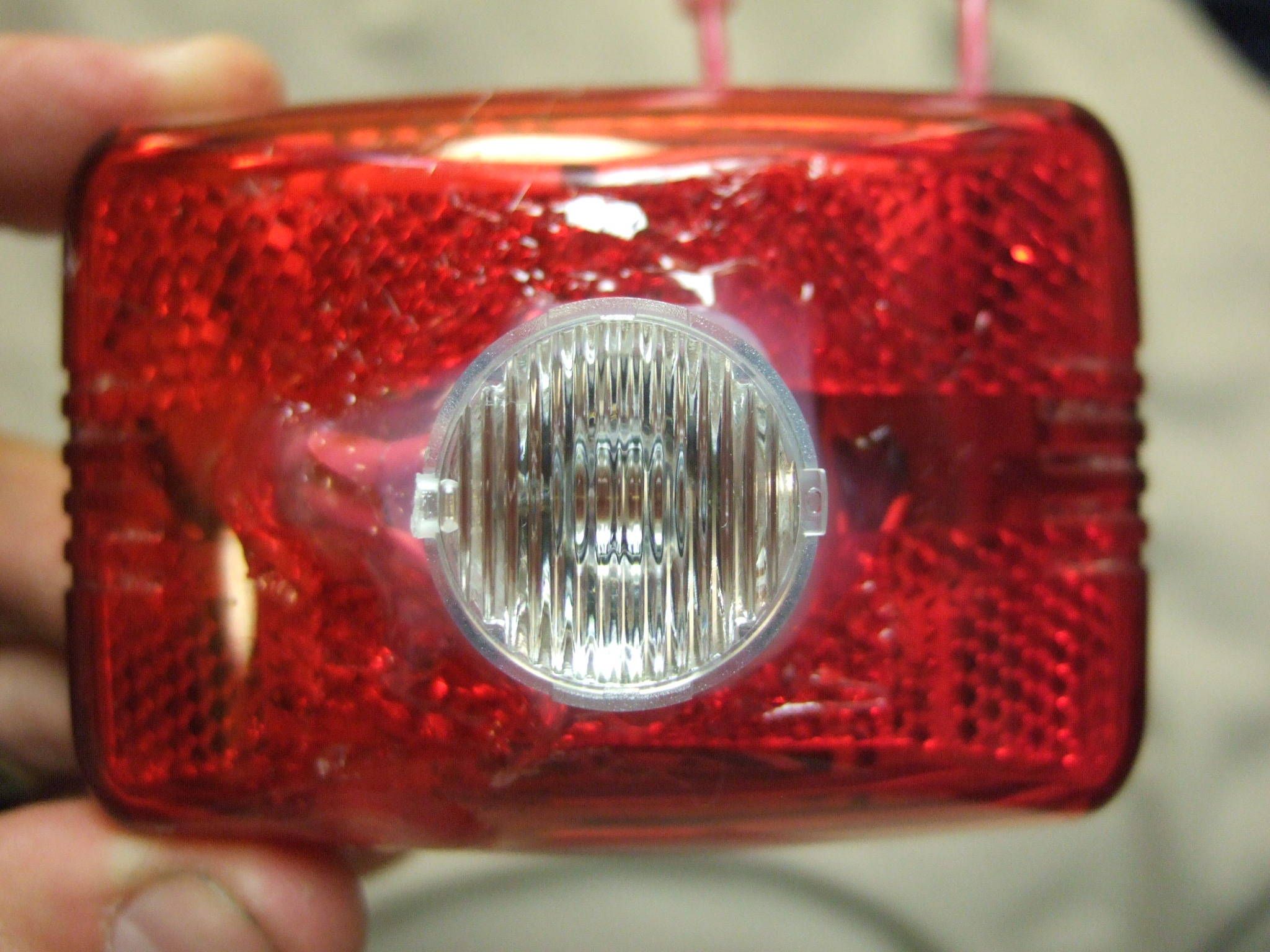 Daylight Visible Bike Light - Front/Rear Combo - 100 Lumens on 2 AA's ...