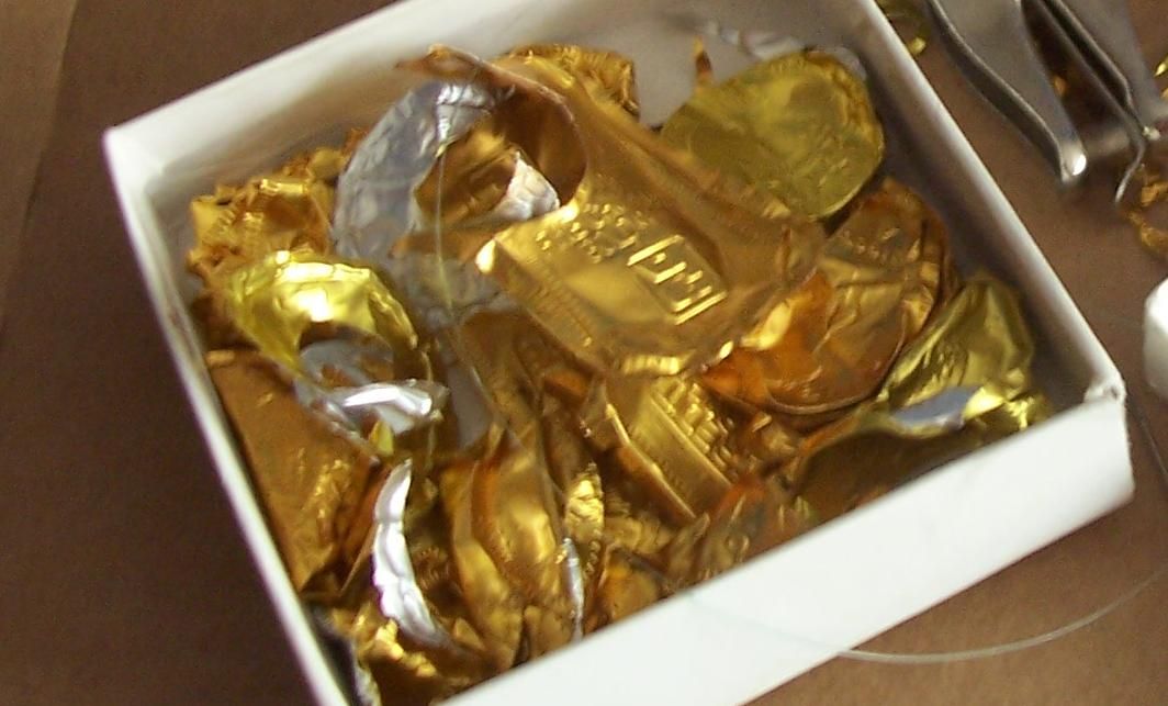 Chocolate Coin Wrapper Earrings! : 9 Steps - Instructables